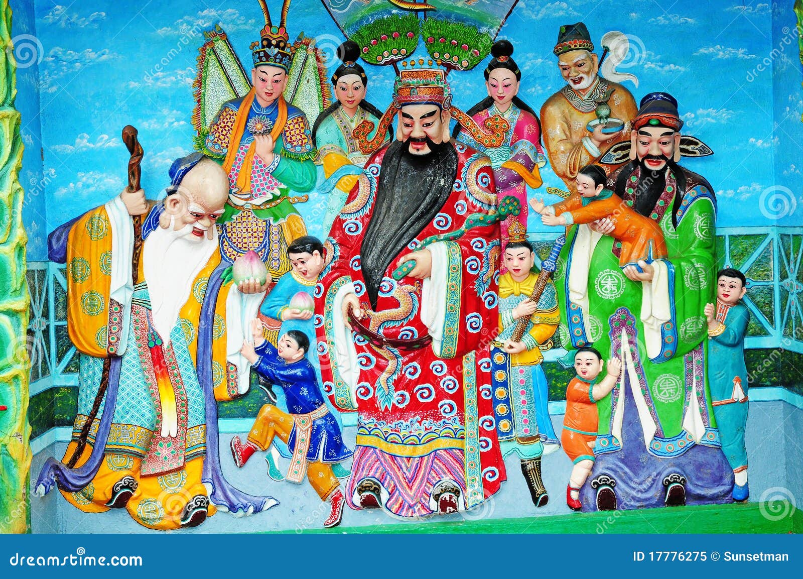 Fu Lu Shou Royalty Free Stock Photo - Image: 17776275