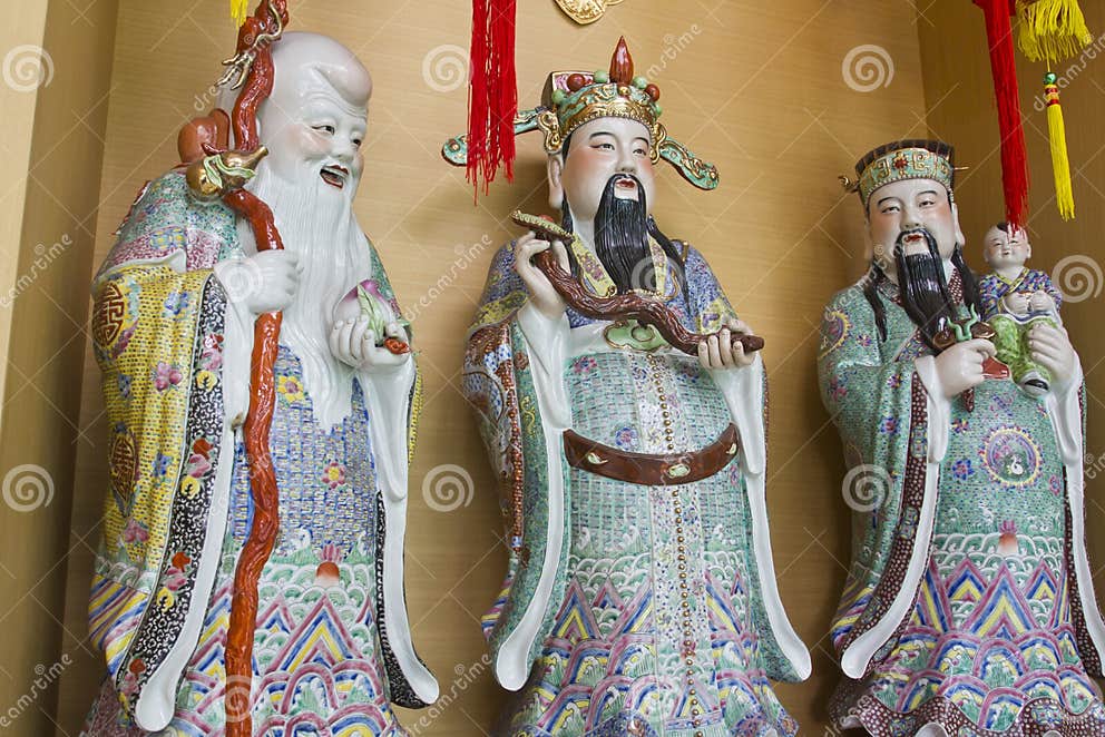 Fu Lu Shou stock photo. Image of bright, celebration - 25821088