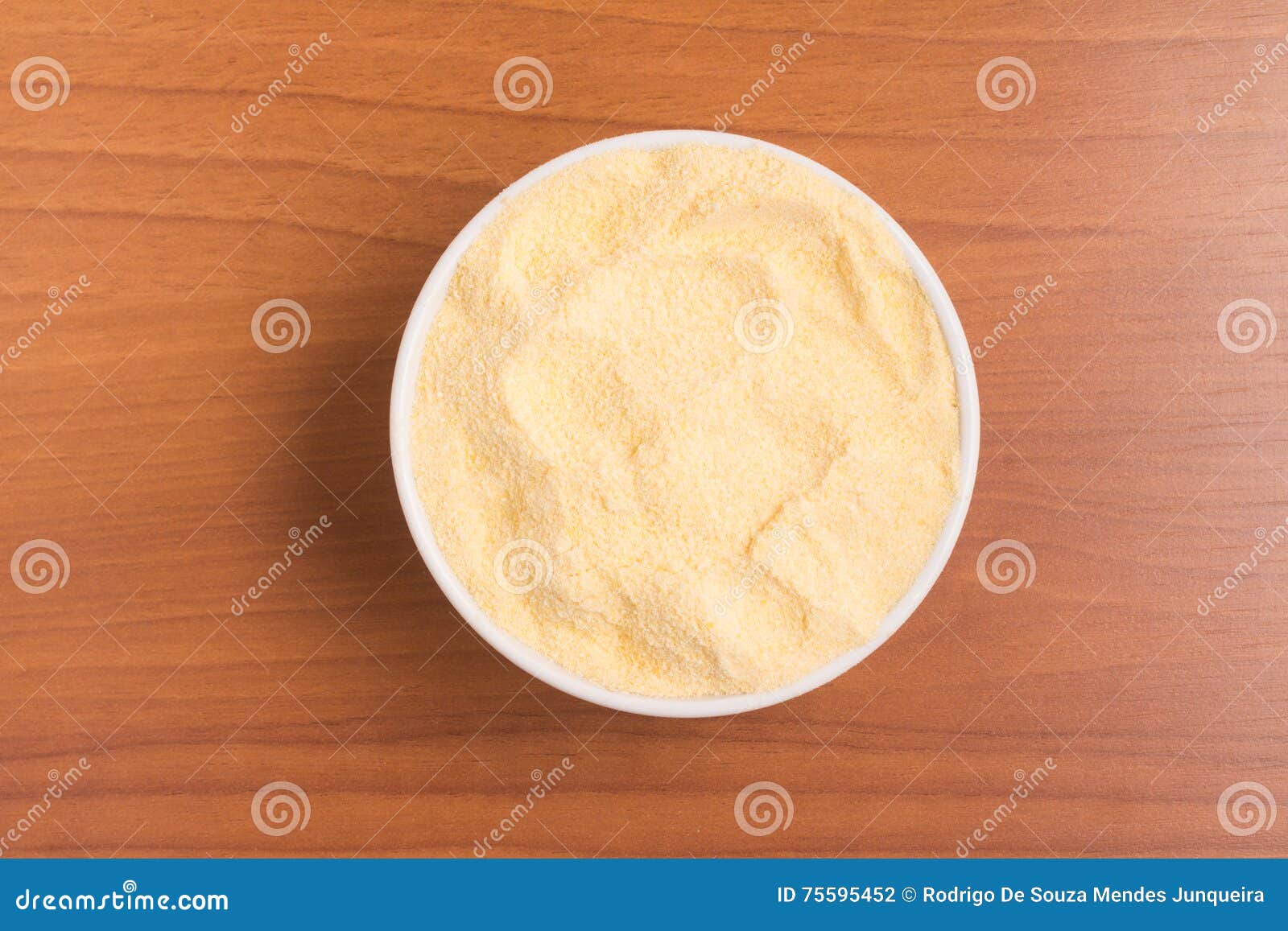 Fuba. Corn Flour into a Bowl Stock Photo - Image of maize, cornmeal ...
