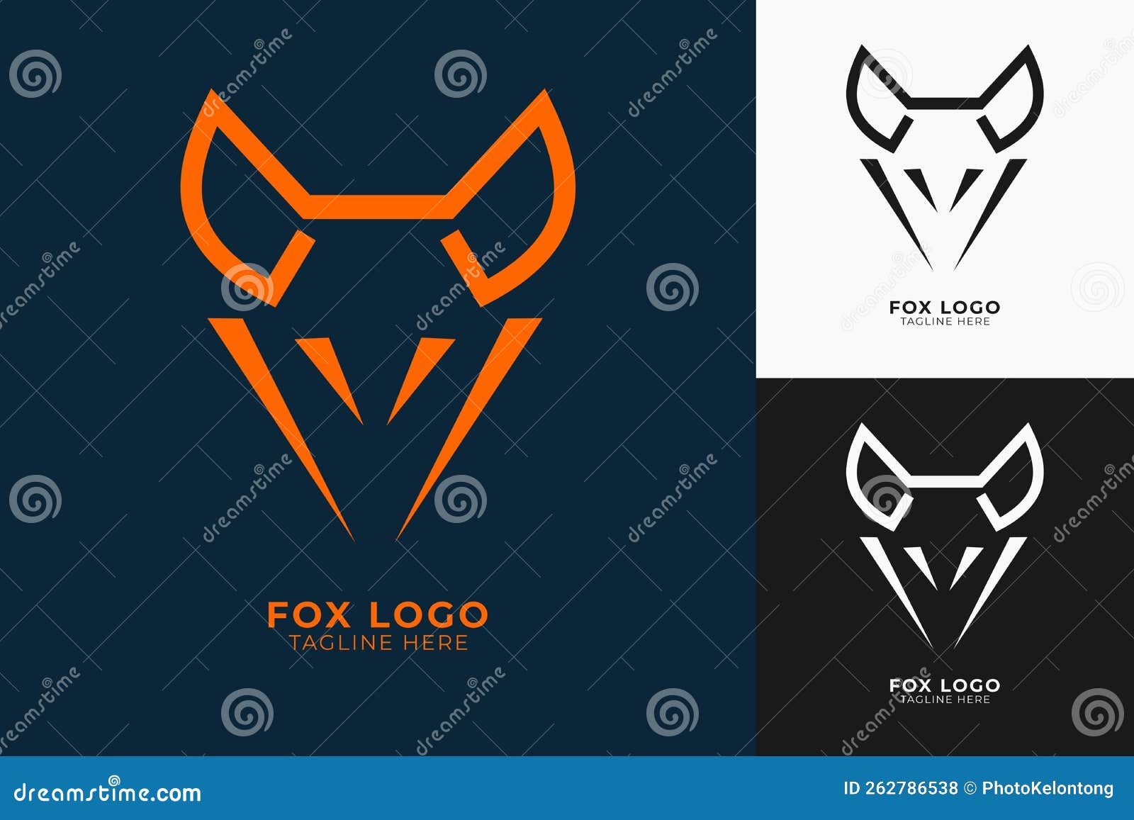 Fuchs Logo Minimalistisch Design. Modernes Design Mit Einzigartigem ...
