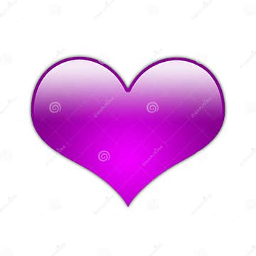 Fuchsia Gradient Heart Design Stock Illustration - Illustration of ...