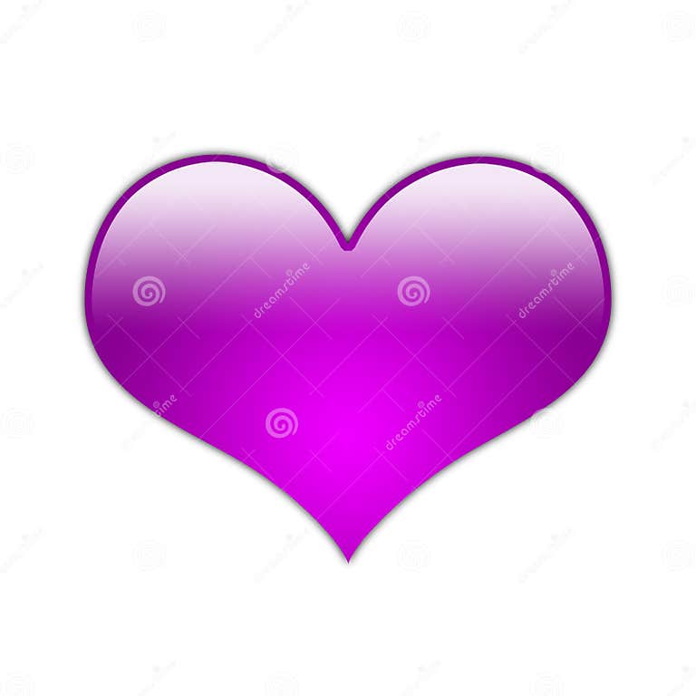 Fuchsia Gradient Heart Design Stock Illustration - Illustration of ...