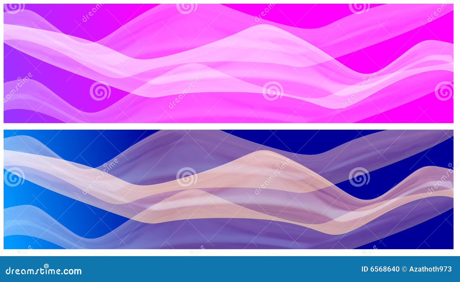 Fuchsia Pink Azure banners stock illustration. Illustration of glass ...