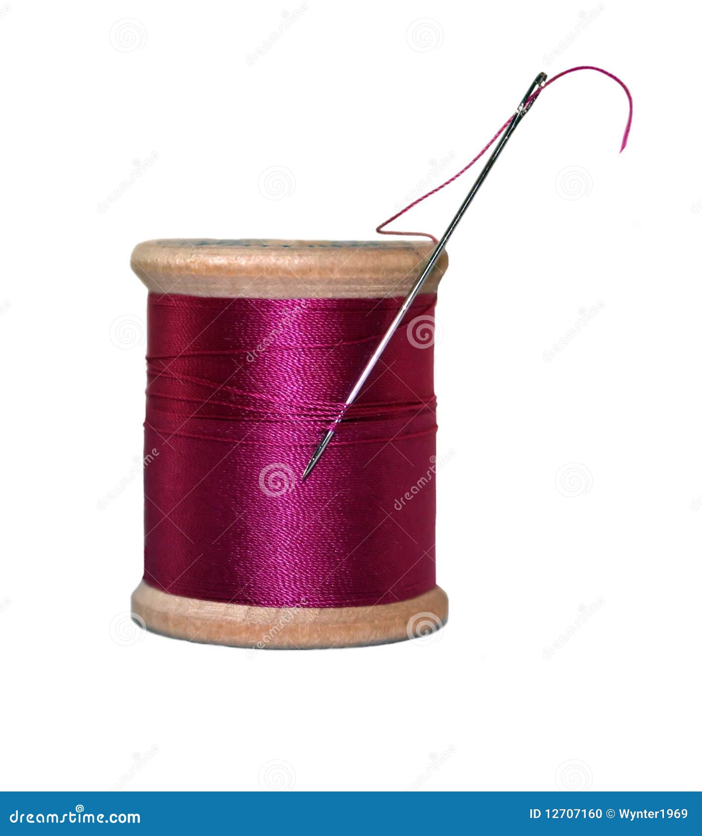 Fuchsia thread stock photo. Image of repair, vintage - 12707160