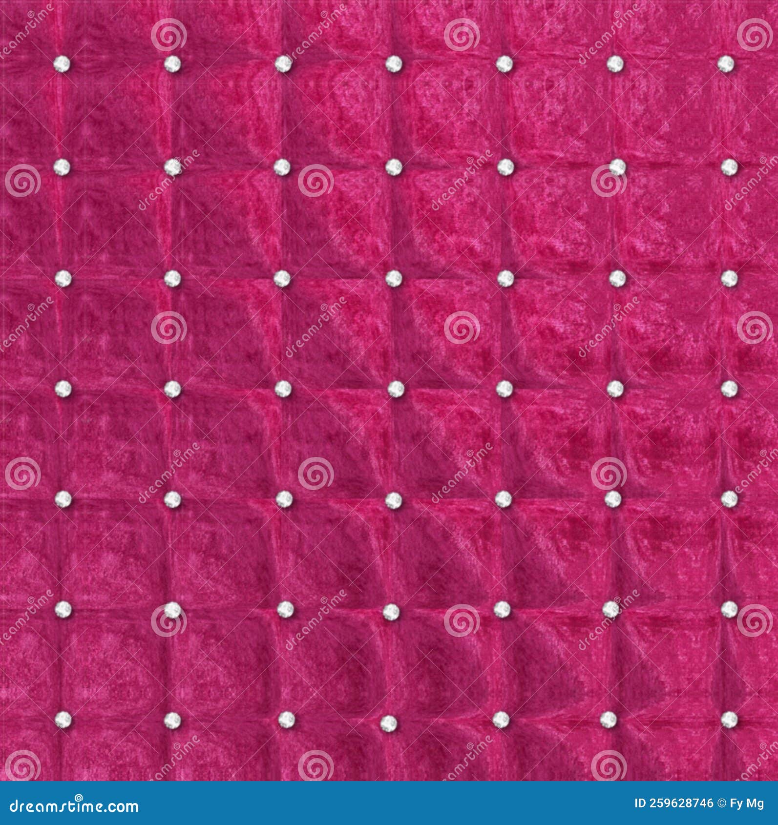 FUCHSIA VELVET DIAMOND STUDDED LUXURY PADDED BACKGROUND Stock Photo ...