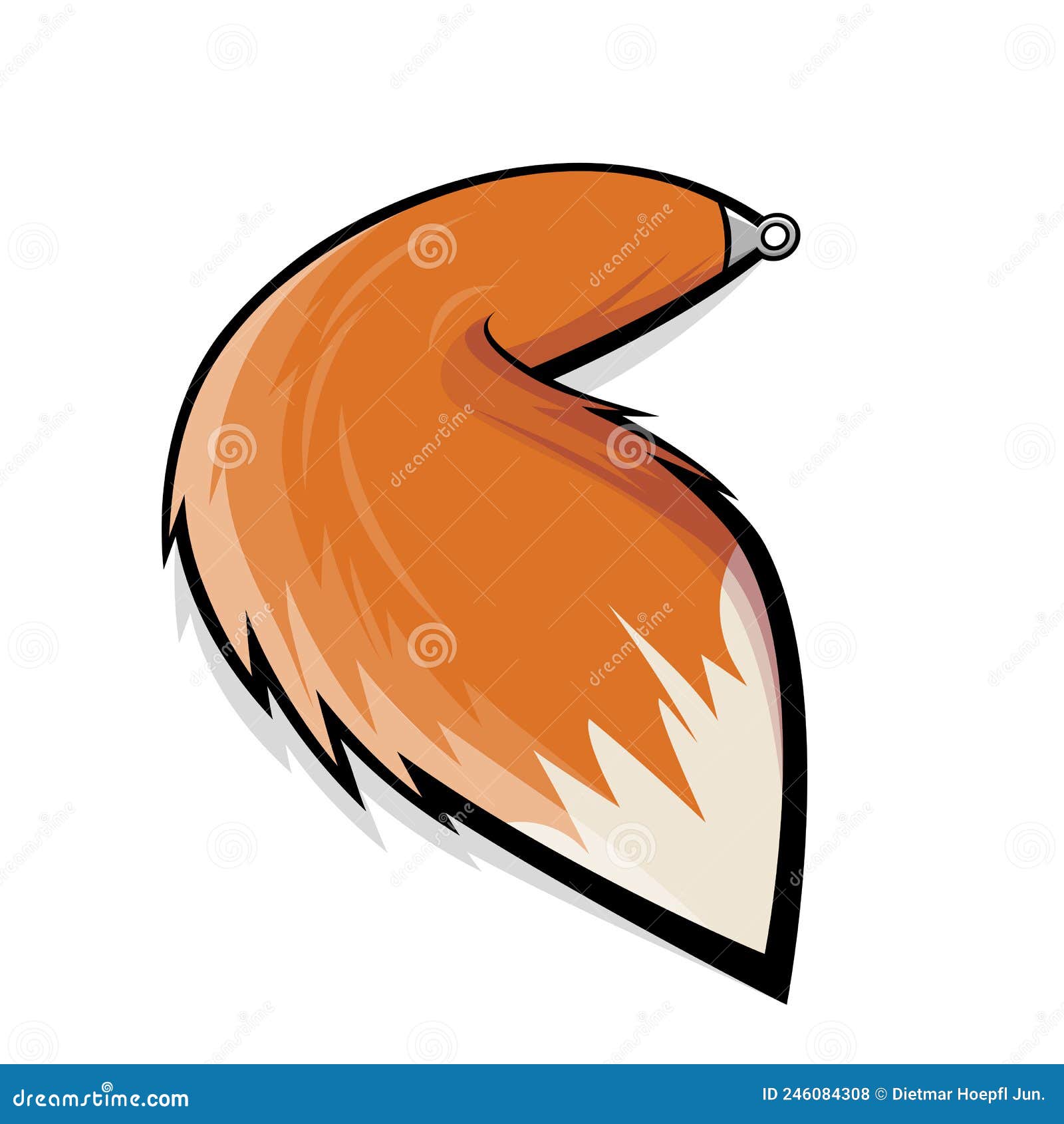 Funny Cartoon Illustration of a Foxtail Stock Vector - Illustration of ...