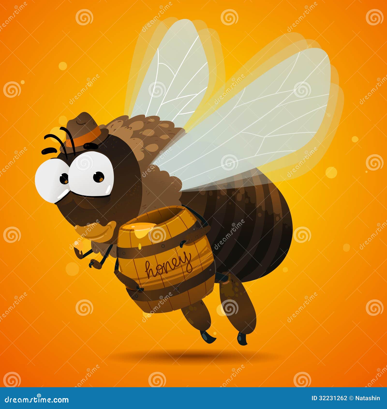 Fuco dell'ape del miele illustrazione di stock. Illustrazione di ...