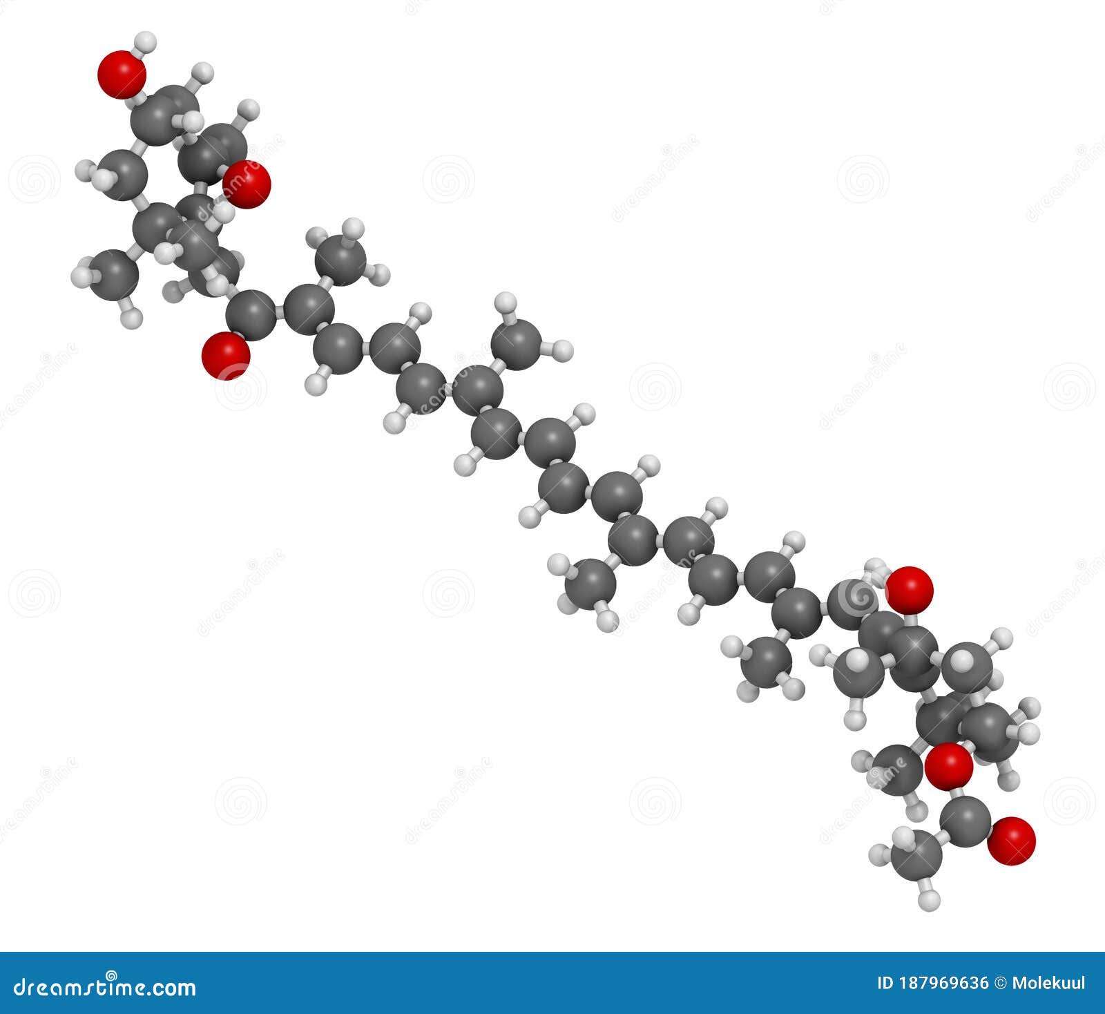 Fucoxanthin Brown Algae Pigment Molecule. Ingredient of Some Dietary ...