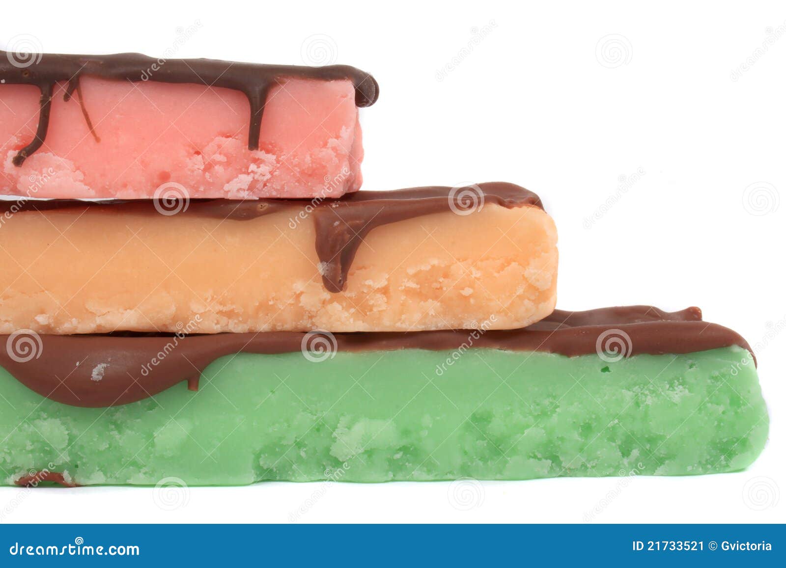 Fudge Bars in Different Colors Stock Image - Image of pieces, sugar ...