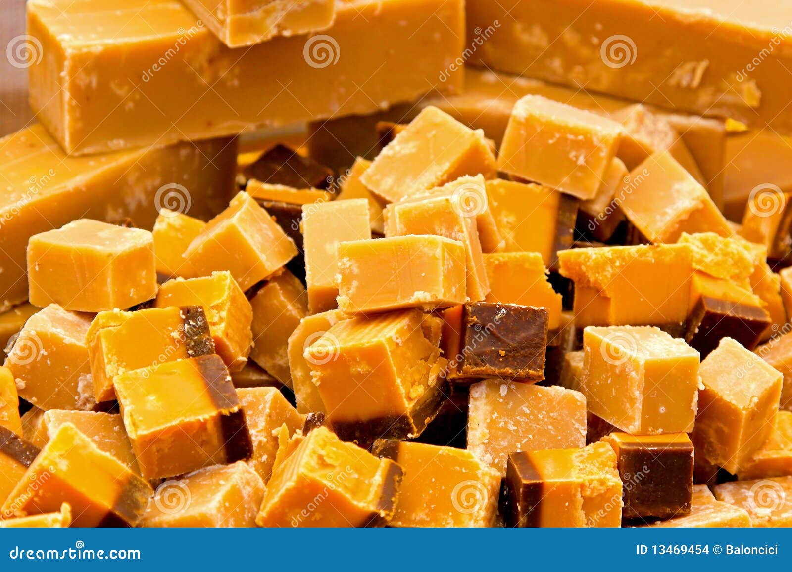 Fudge do caramelo foto de stock. Imagem de doces, doce - 13469454