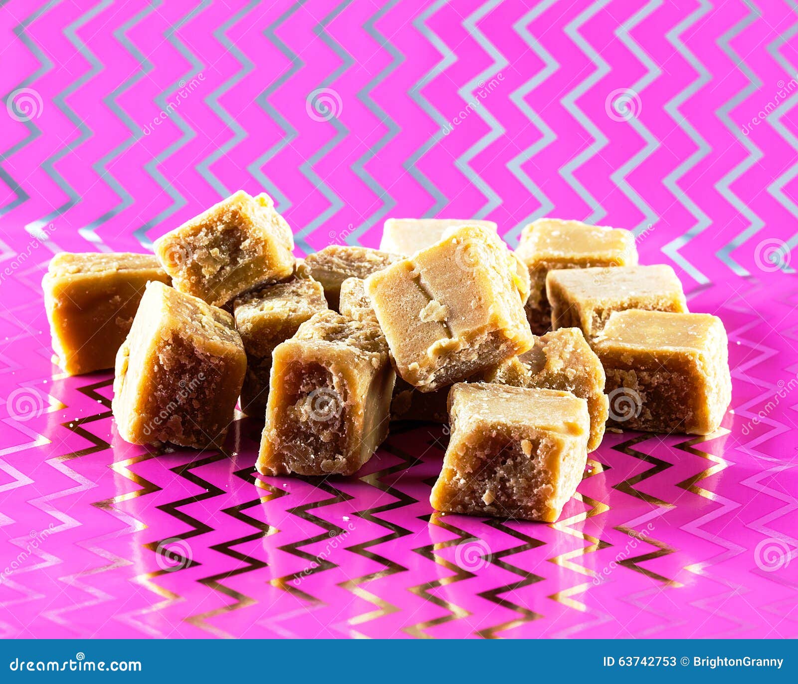 Fudge pieces stock image. Image of sugary, fattening - 63742753
