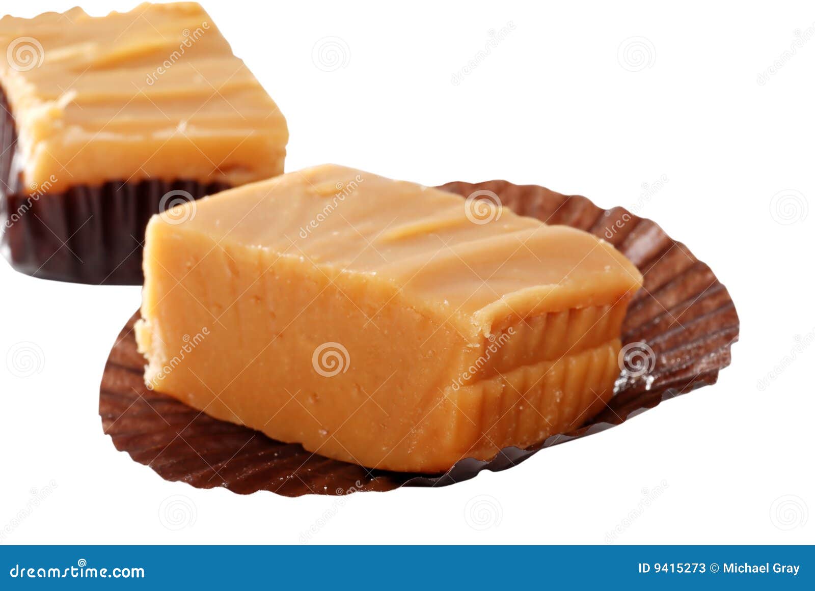Fudge Raso Da Baunilha Do DOF Imagem de Stock - Imagem de mastigar ...