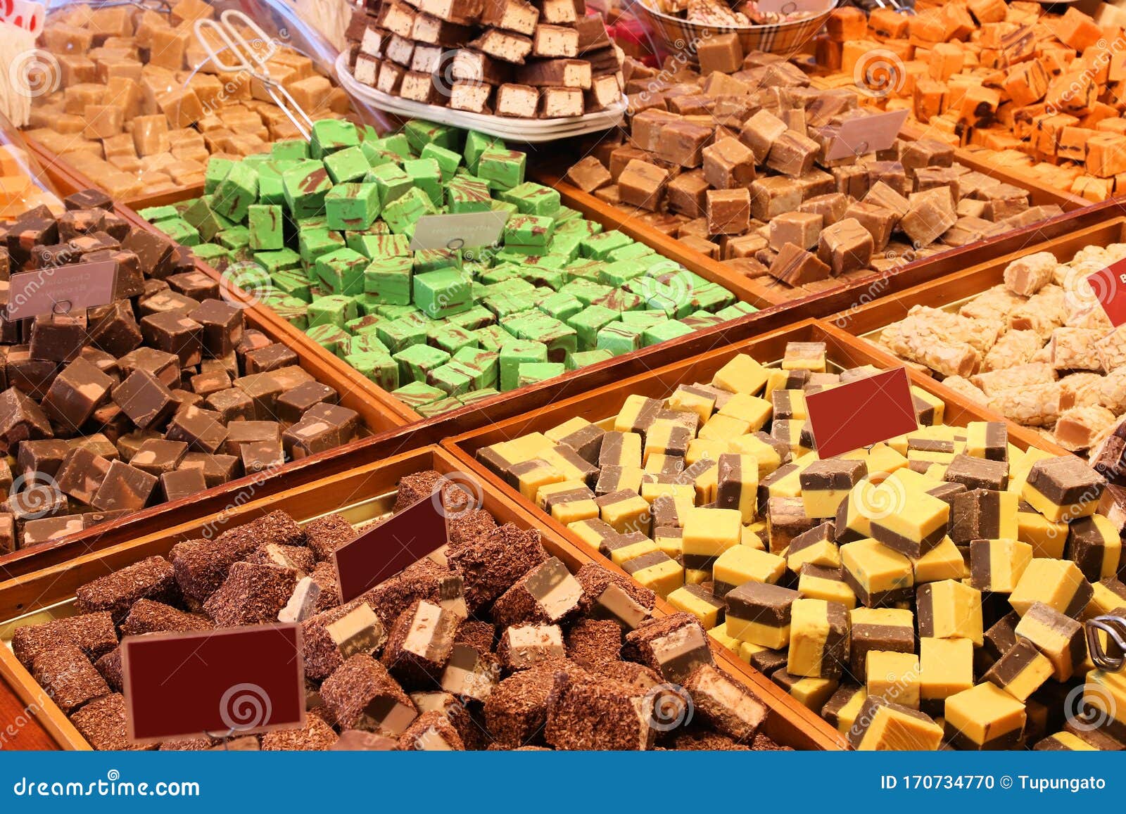 Fudge sweets shop stock photo. Image of shop, independent - 170734770