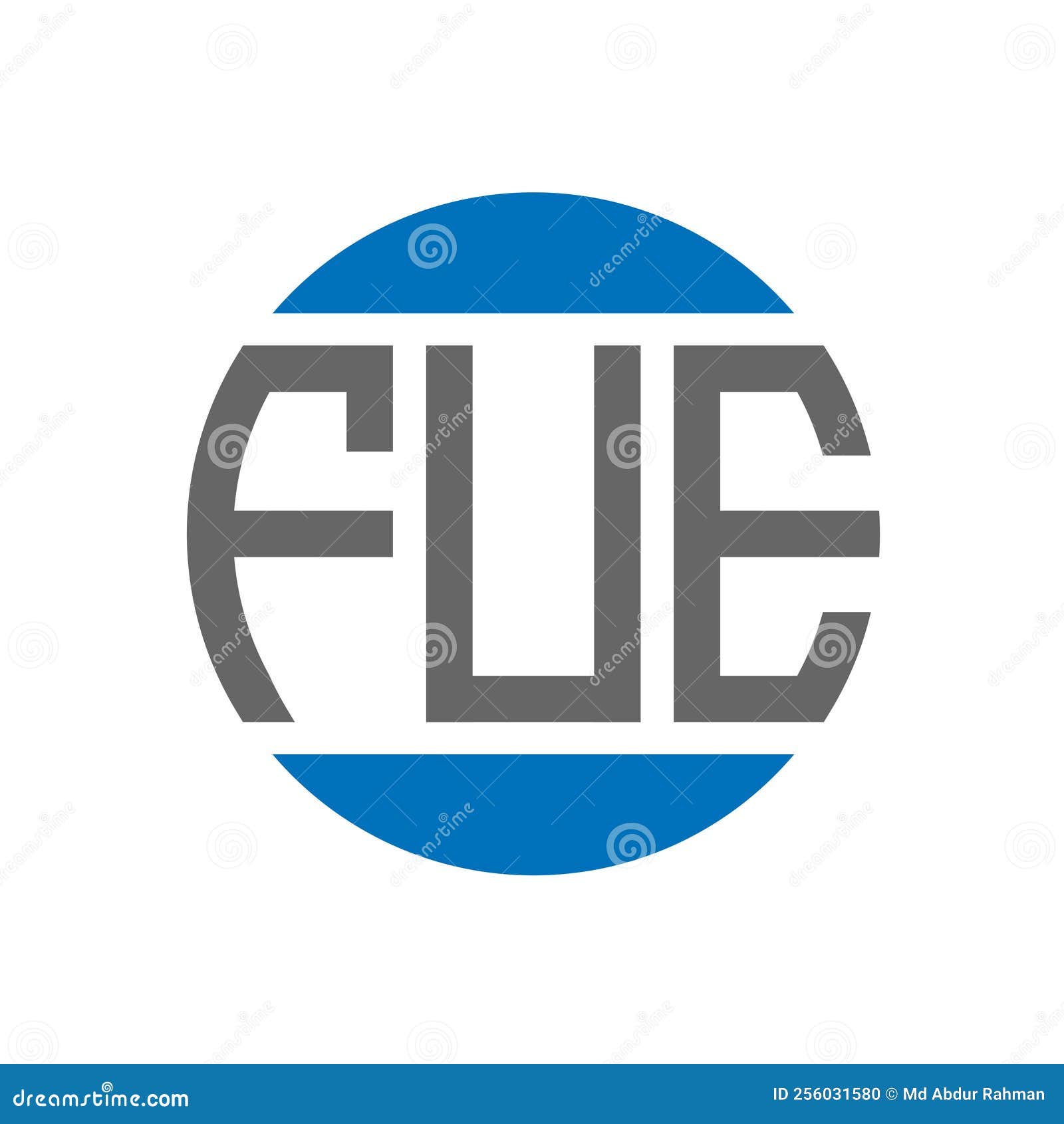 FUE Letter Logo Design on White Background. FUE Creative Initials ...