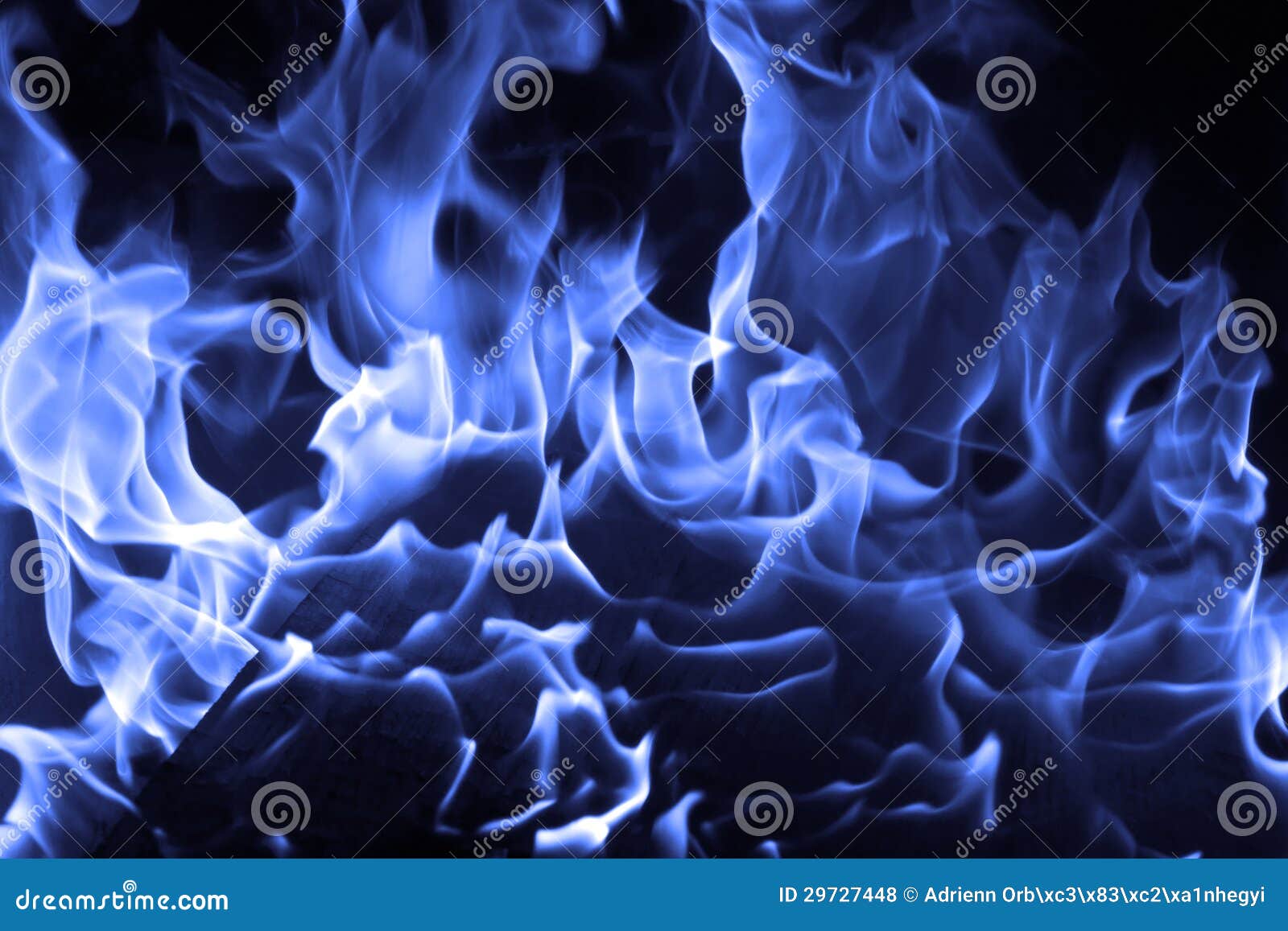 Fuego Azul Fotos de archivo libres de regalías - Imagen: 29727448