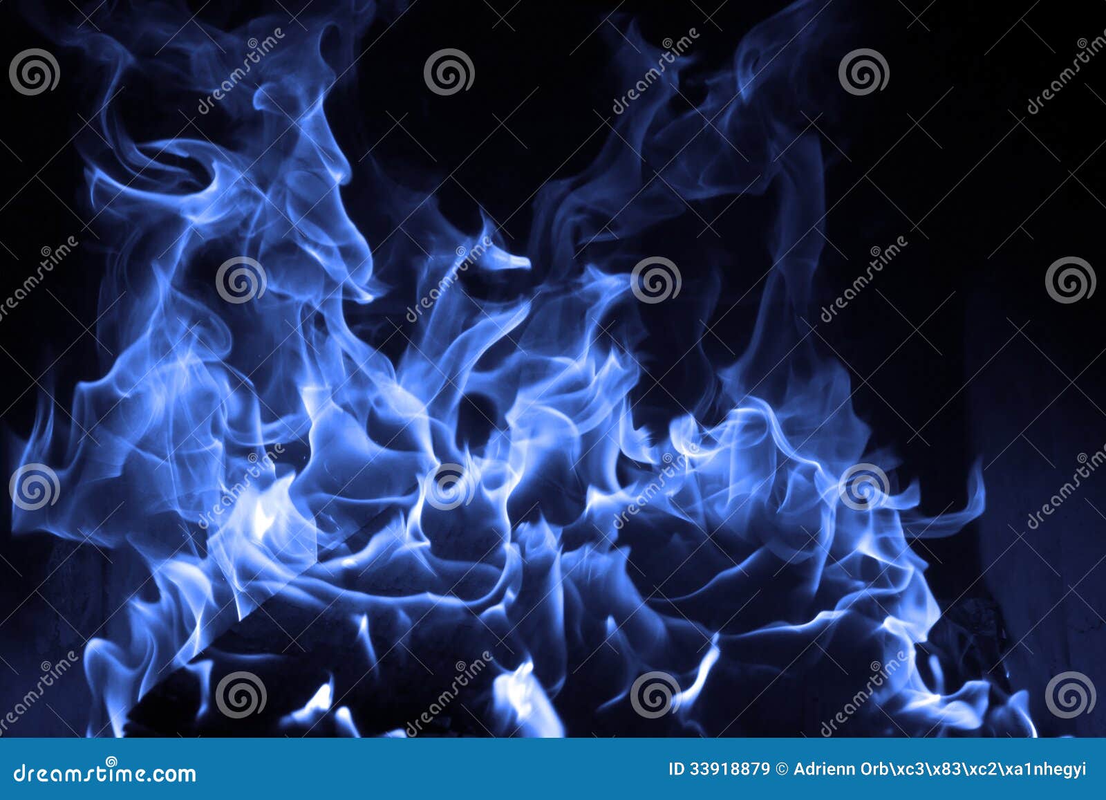 Fuego azul imagen de archivo. Imagen de color, fogata - 33918879
