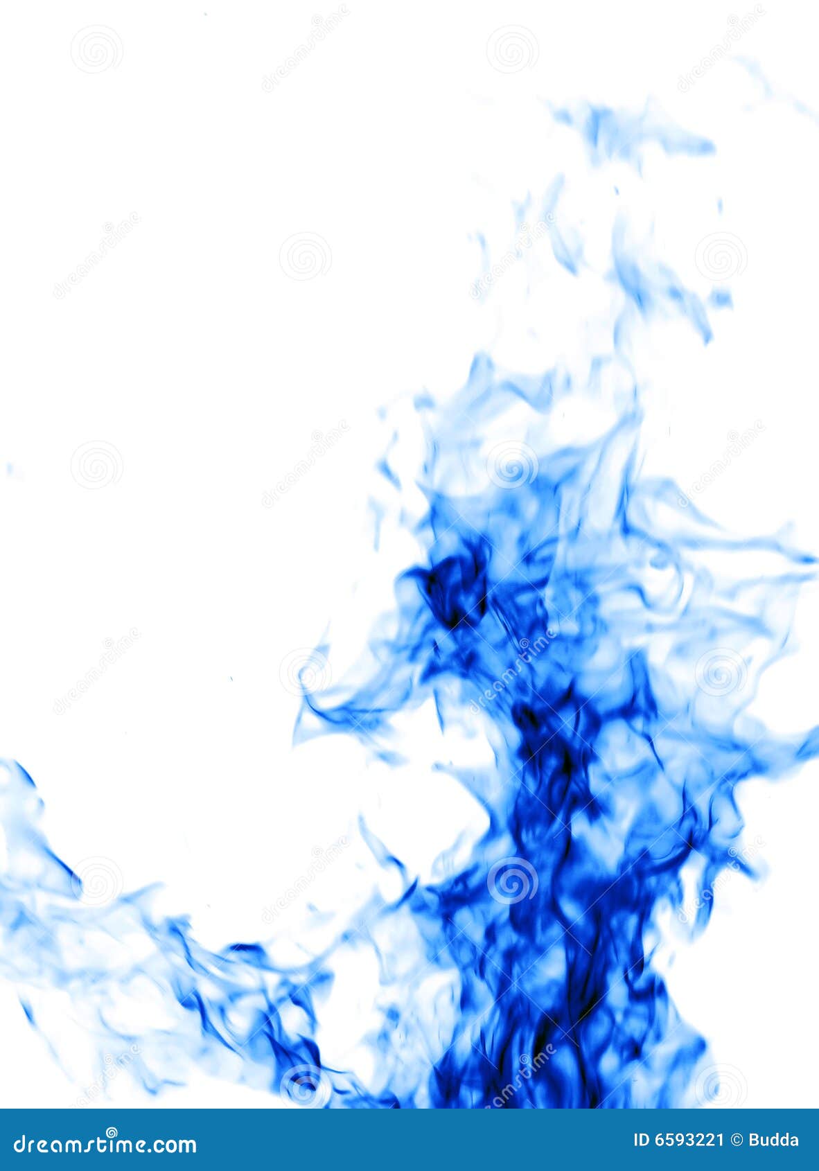 Fuego azul en blanco imagen de archivo. Imagen de peligro - 6593221