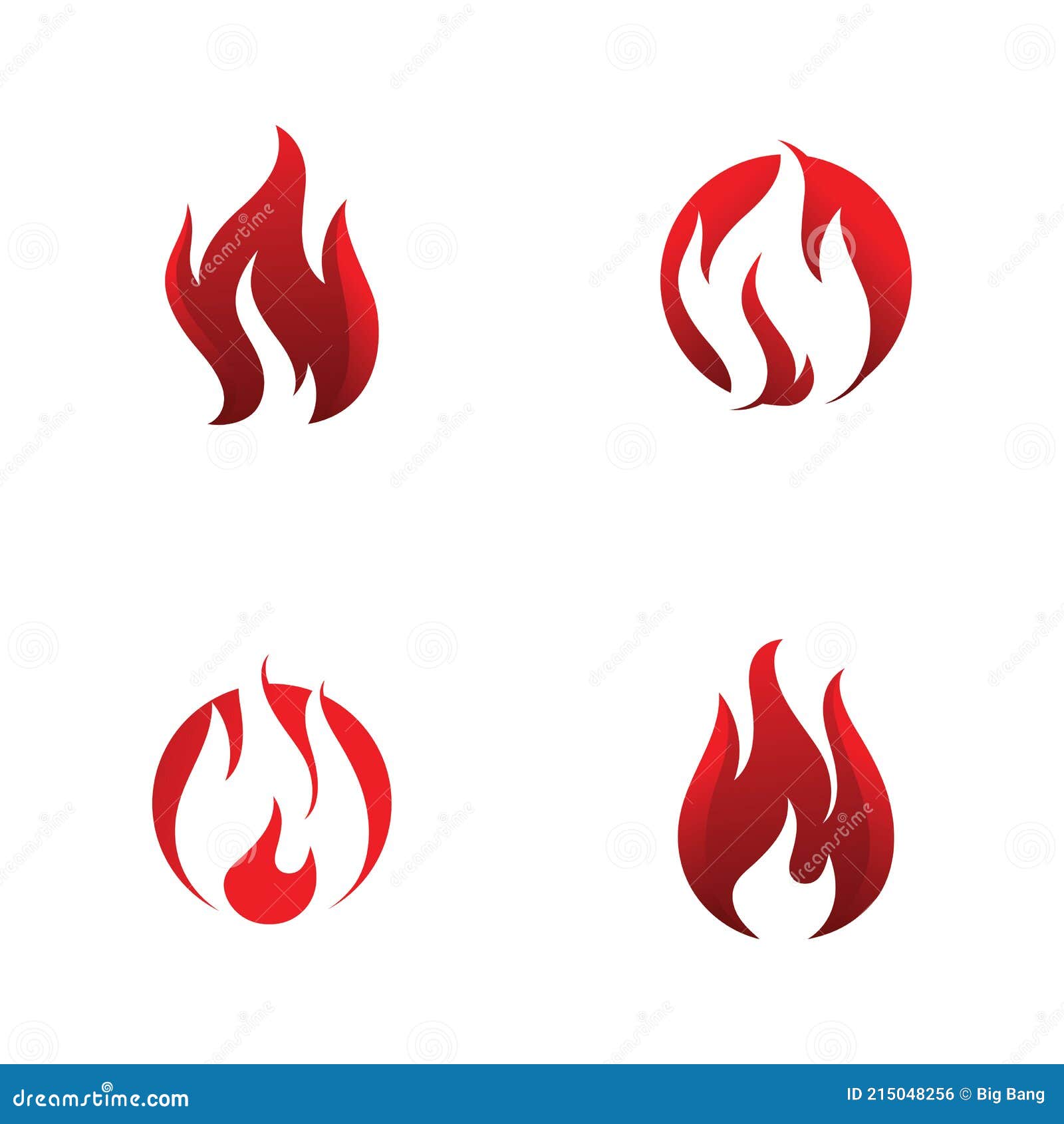 Fuego Llama Logo Diseño Vector Plantilla Ilustración del Vector ...
