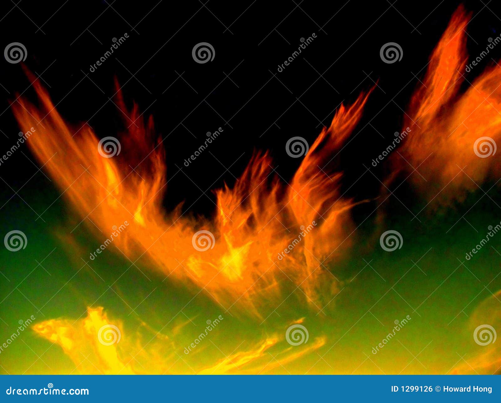 Fuego Phoenix foto de archivo. Imagen de azul, felicidad - 1299126