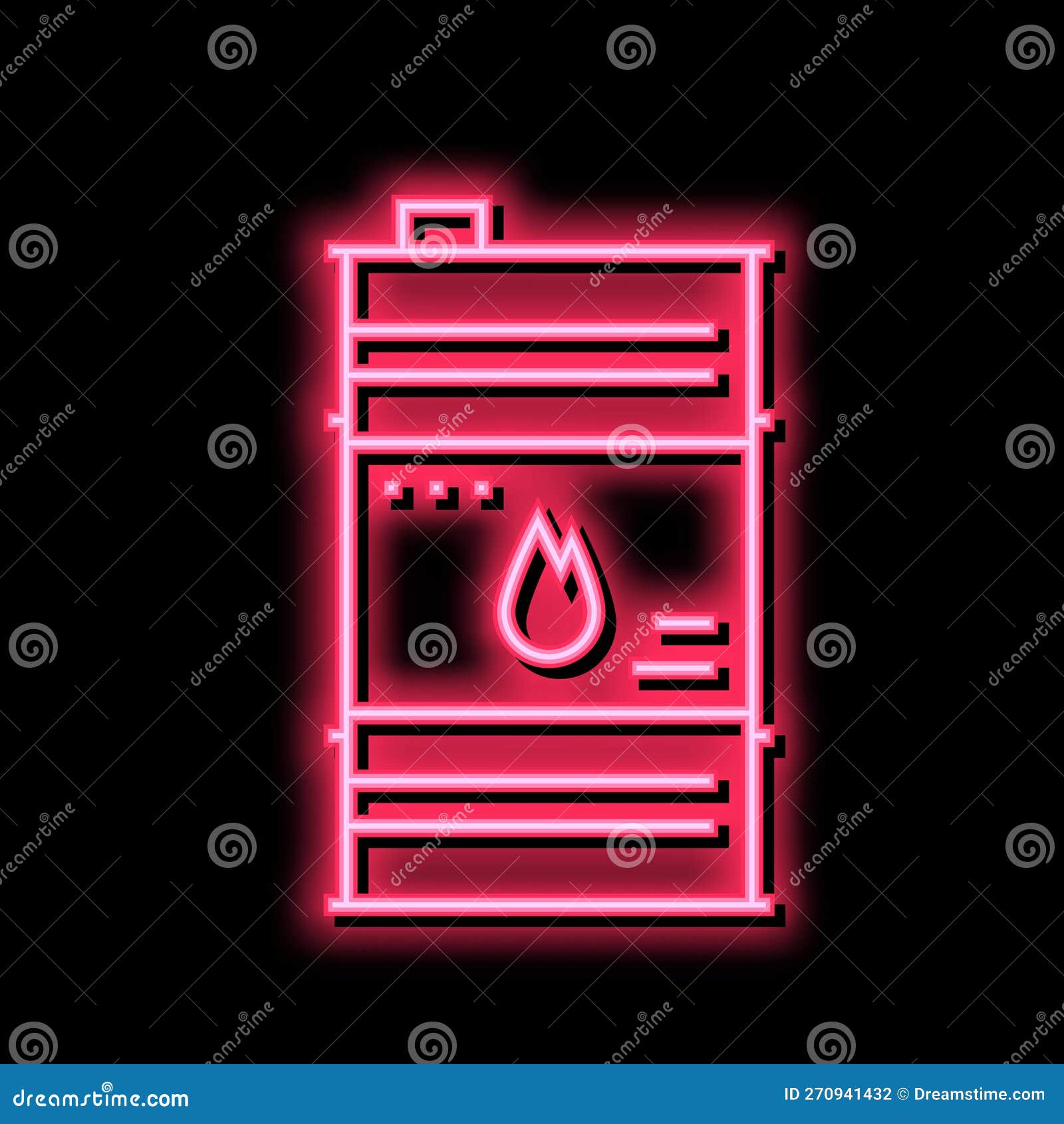 Fuel Barrel Color Icon Vector Flat Illustration Stock Vector ...