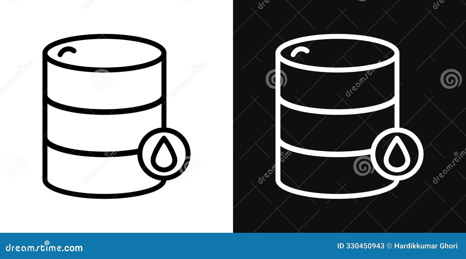 Fuel barrel icon stock vector. Illustration of line - 330450943