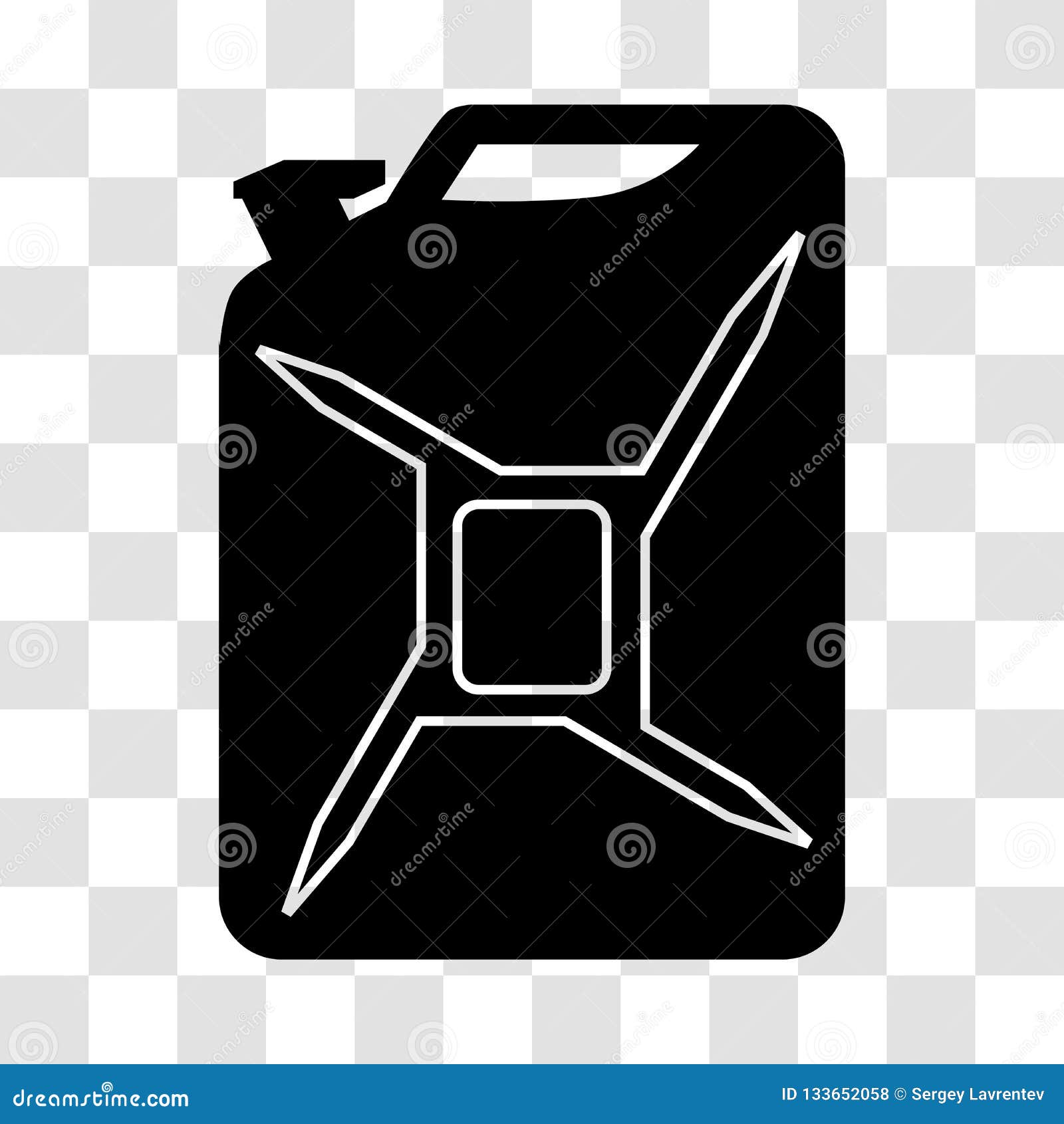 Fuel canister. Icon stock vector. Illustration of gasoline - 133652058