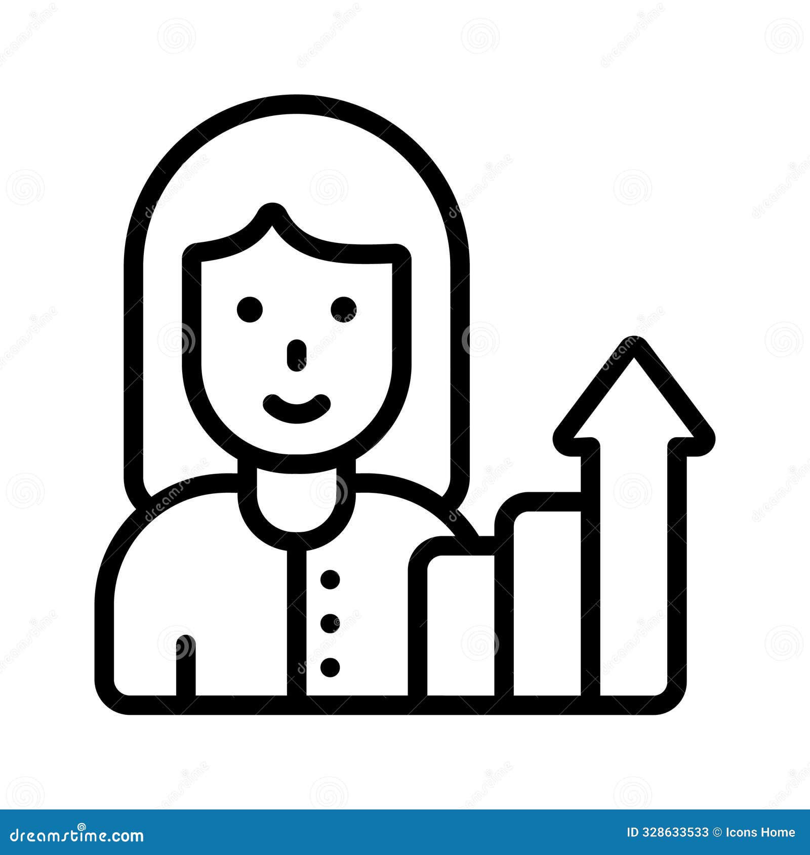 Fuel Career Growth with Our Dynamic Career Growth Vector Icon Stock ...