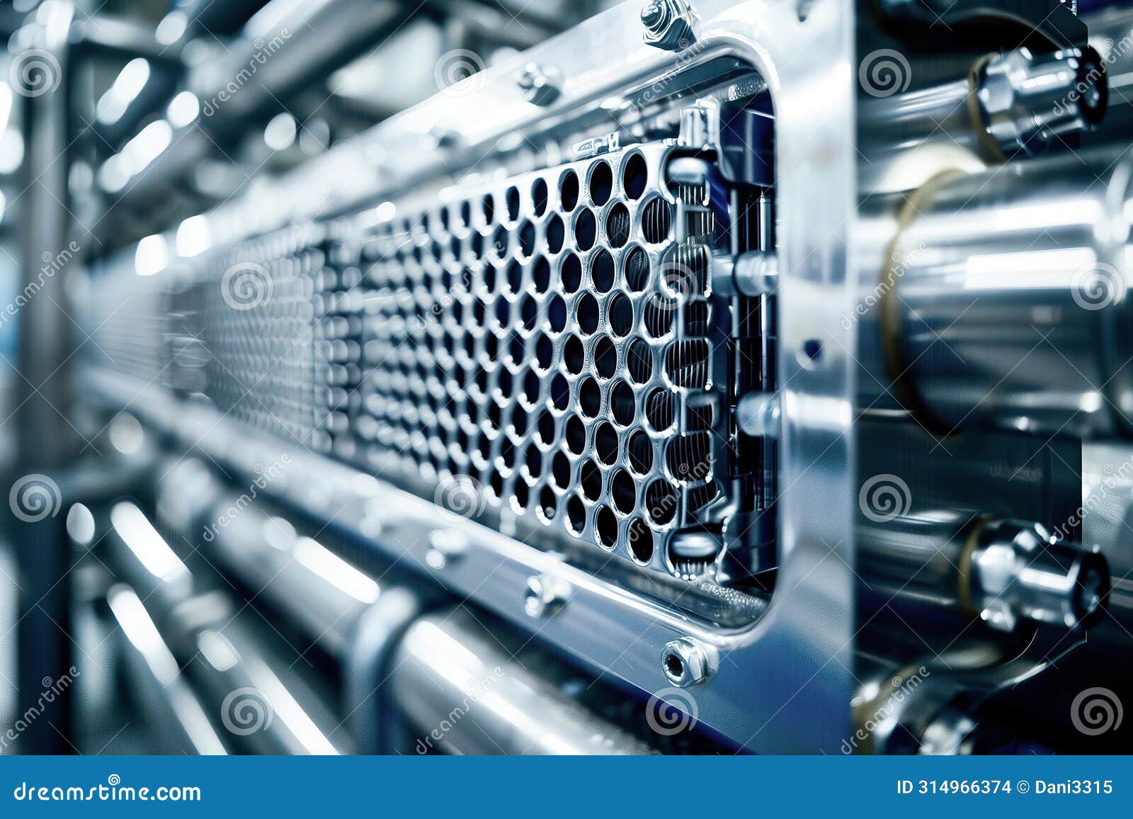 Fuel Cell Stack Cooling System Radiator Fins Stock Illustration ...