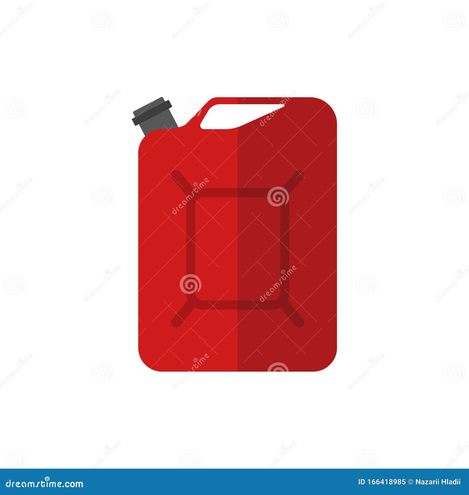 Fuel Container or Gas Can. Vector Illustration. Stock Vector ...