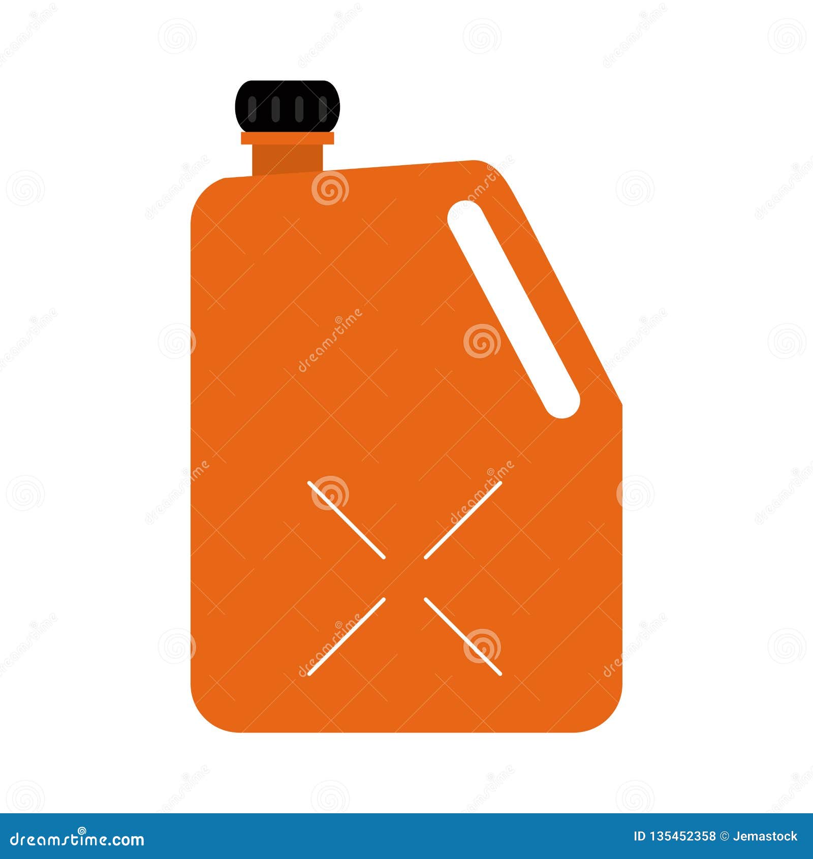 Fuel container symbol stock vector. Illustration of gallon - 135452358