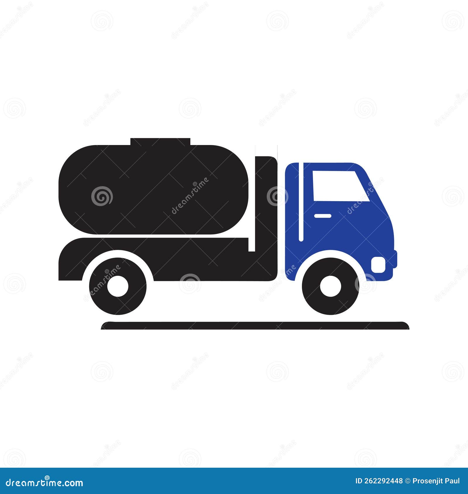 Fuel container truck icon stock vector. Illustration of transport ...