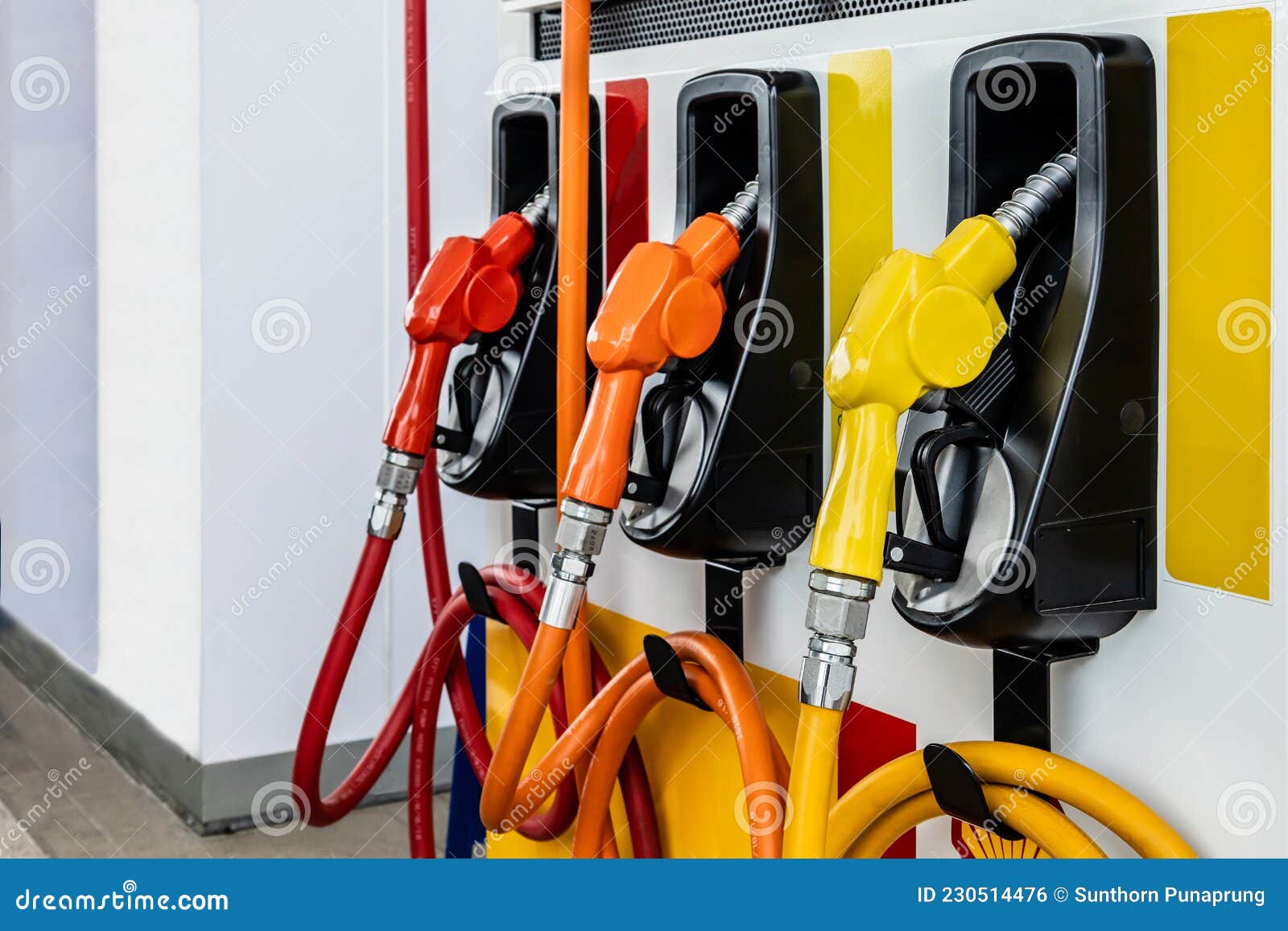 Fuel Dispenser, Meter In Gas Station Refinery And Storage Tanks For ...