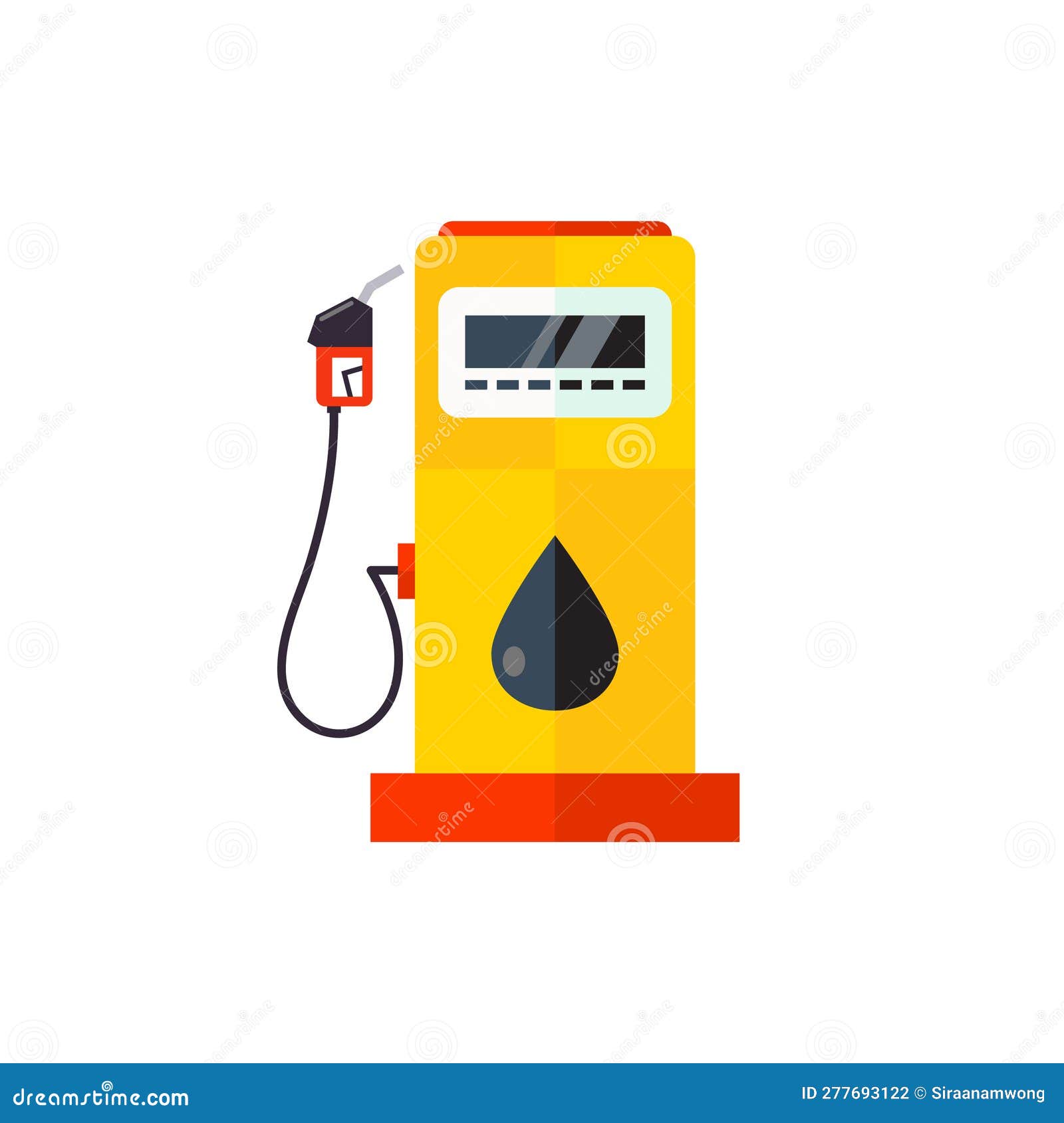Fuel dispenser machine stock vector. Illustration of hose - 277693122