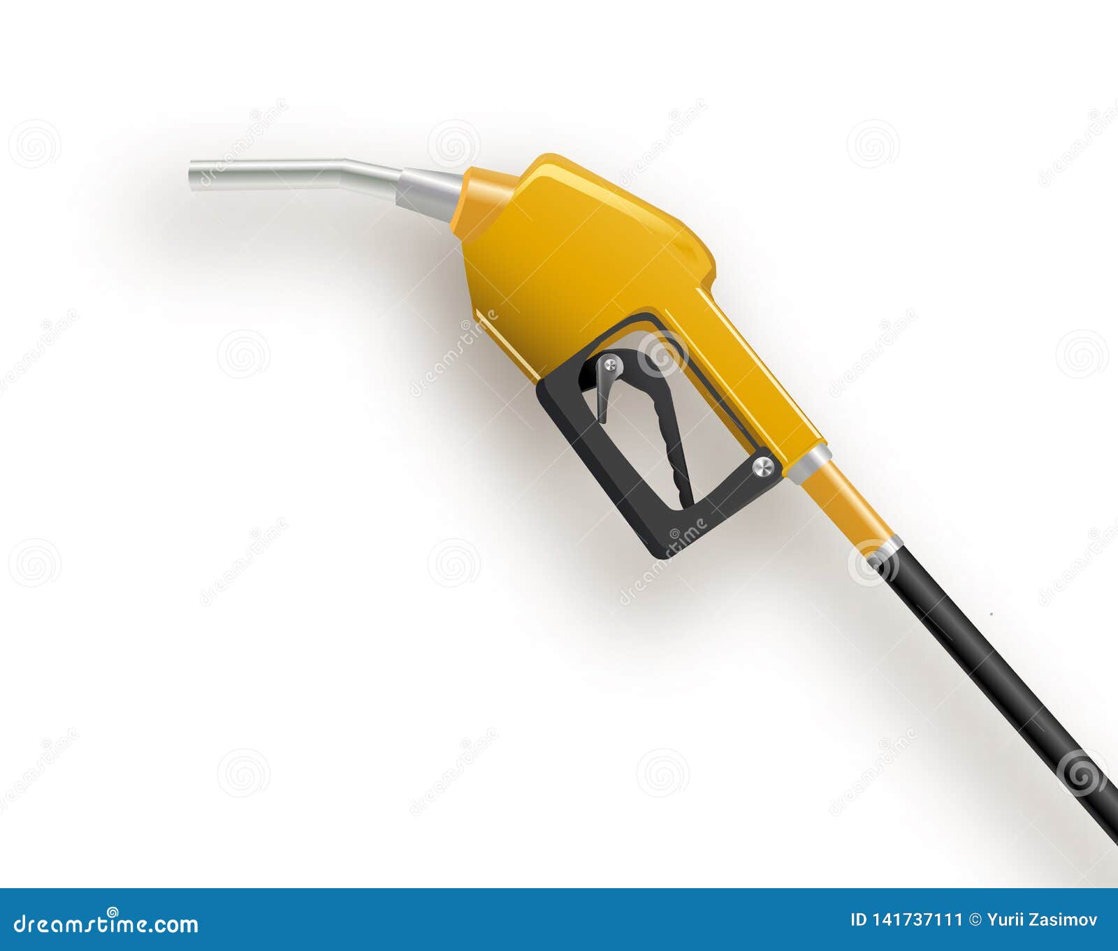 Fuel Dispenser in Simple 3D Style. Vector Illustration on White ...