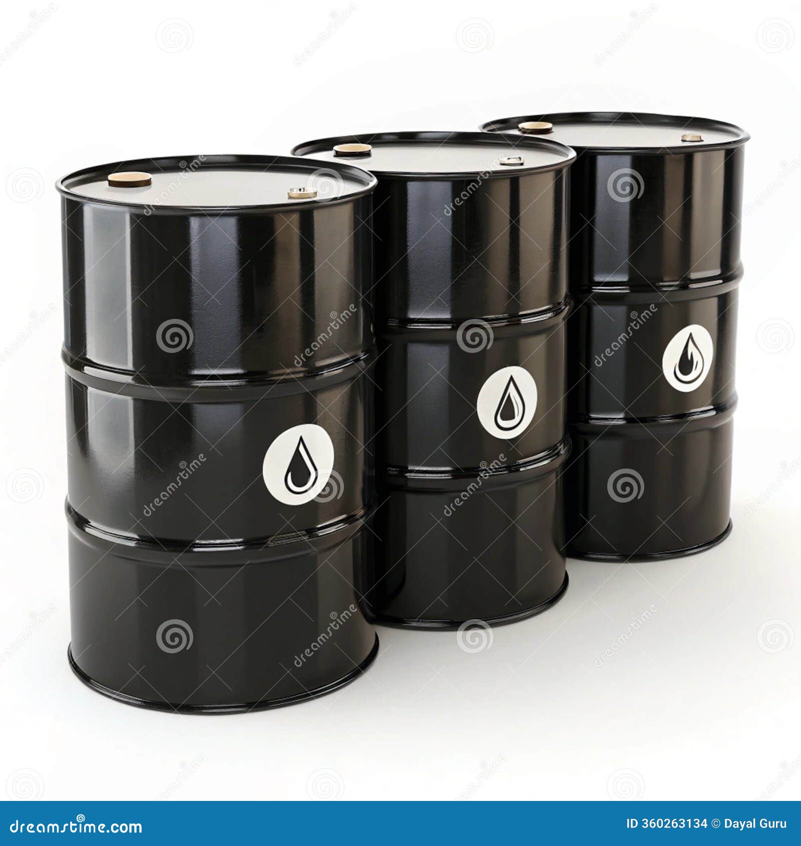 Fuel Drums Isolated on Transparent Background Stock Illustration ...