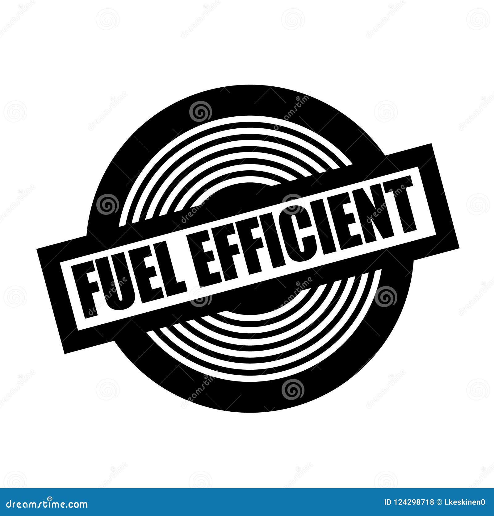 Fuel efficient black stamp stock vector. Illustration of capable ...