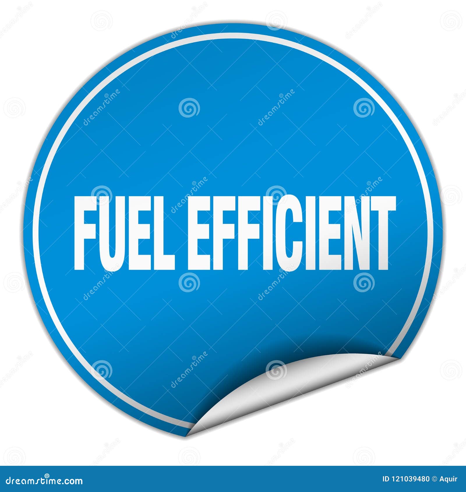 Fuel efficient sticker stock vector. Illustration of label - 121039480