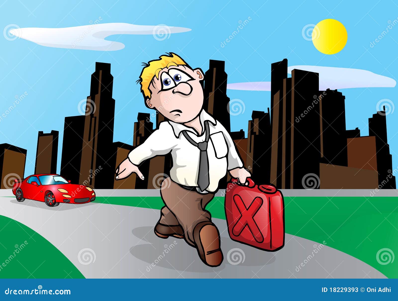 Fuel empty stock illustration. Illustration of object - 18229393