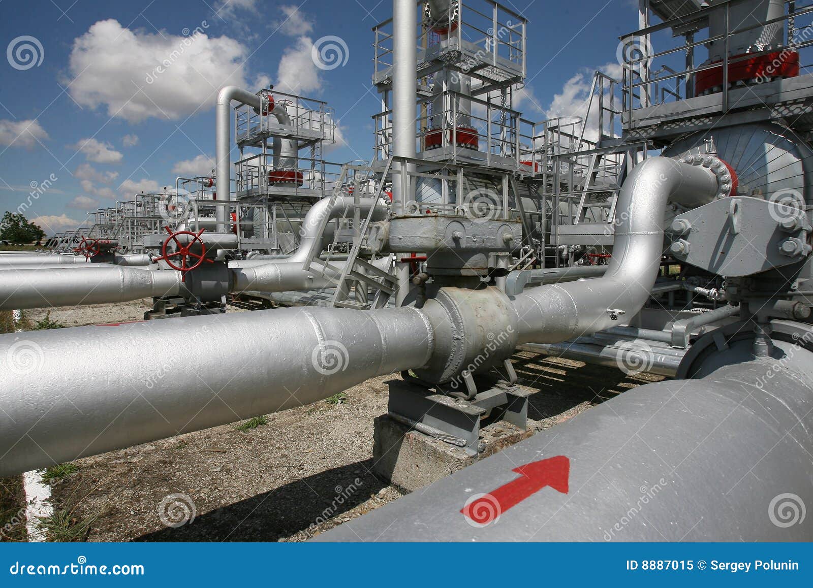 Fuel factory stock image. Image of industry, plant, chrome - 8887015