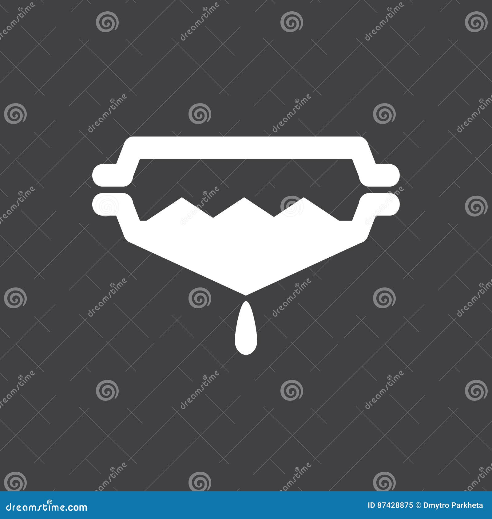 Fuel filter fault icon stock vector. Illustration of icon - 87428875