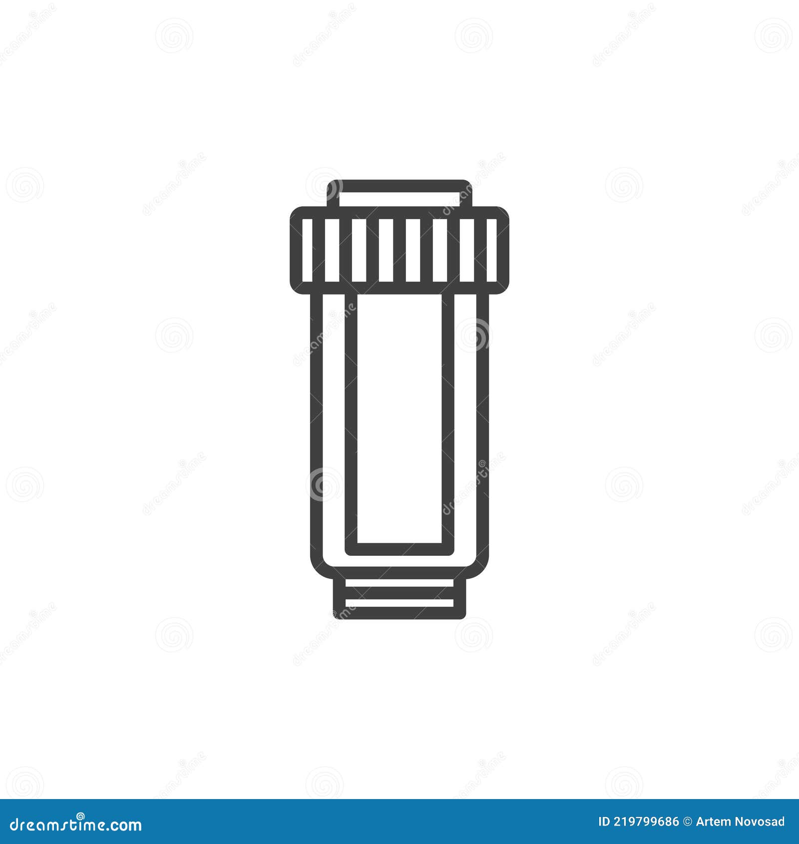 Fuel Filter Icon. Simple Line Drawing of a Direct Fuel Filter. Isolated ...