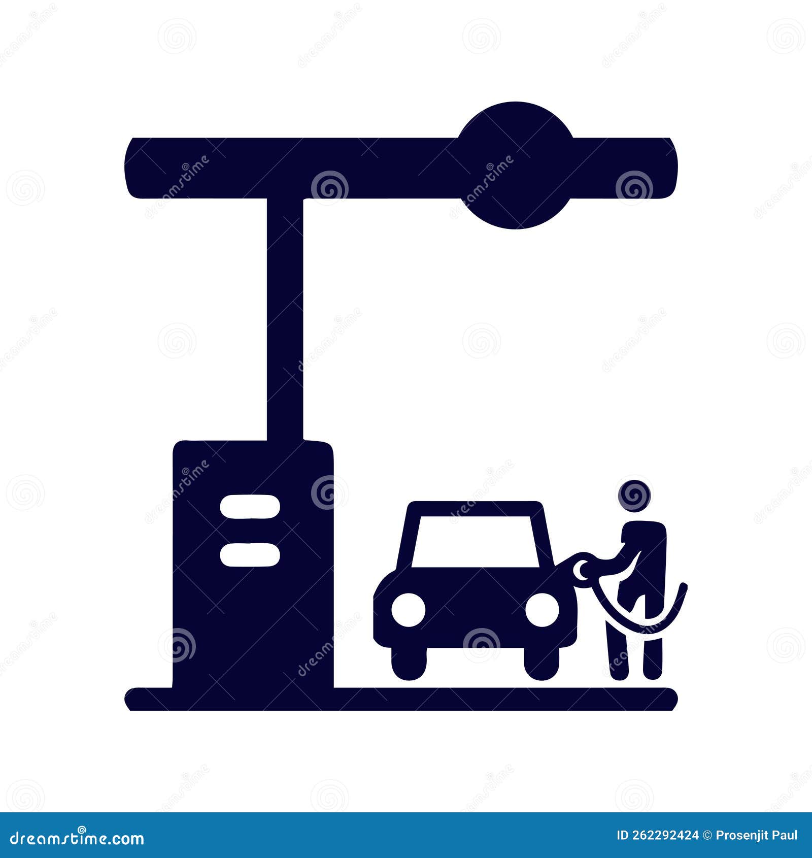 Fuel gas station icon stock vector. Illustration of industry - 262292424