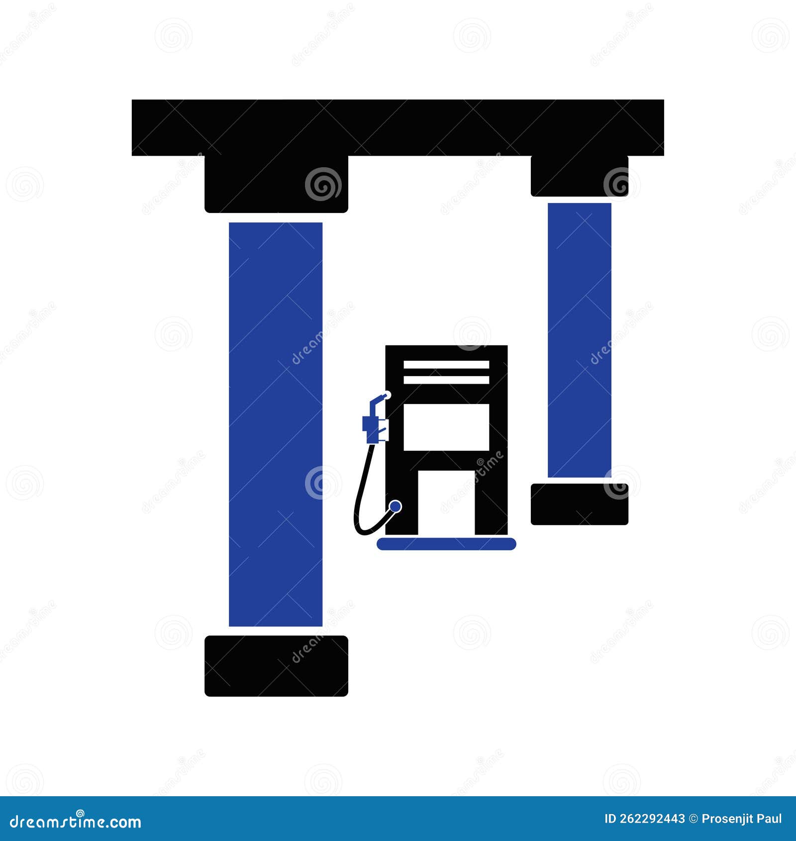 Fuel gas station icon stock vector. Illustration of petroleum - 262292443