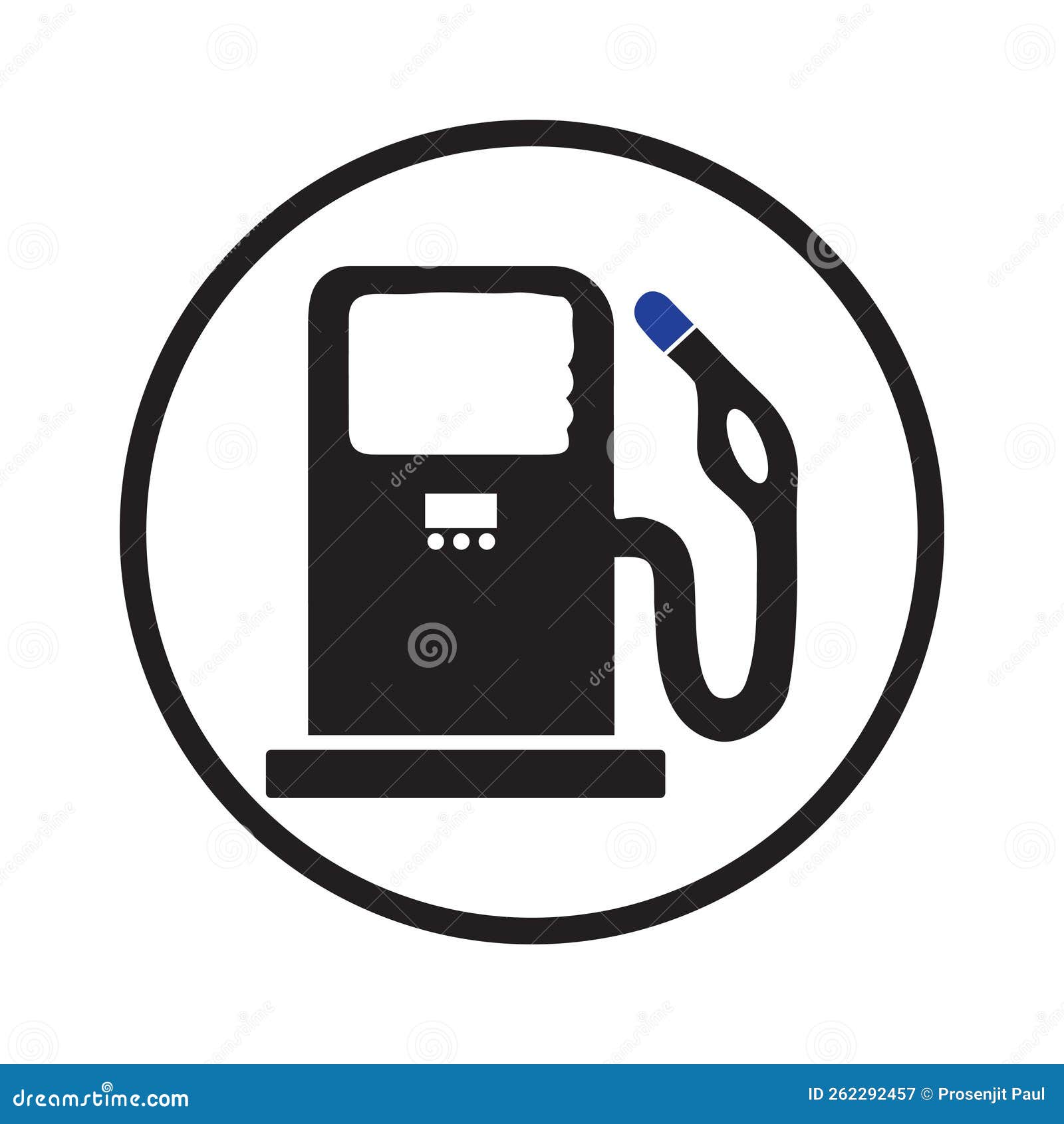 Fuel gas station icon stock vector. Illustration of refuel - 262292457