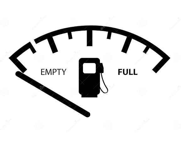 Fuel gauge stock illustration. Illustration of expensive - 23875814