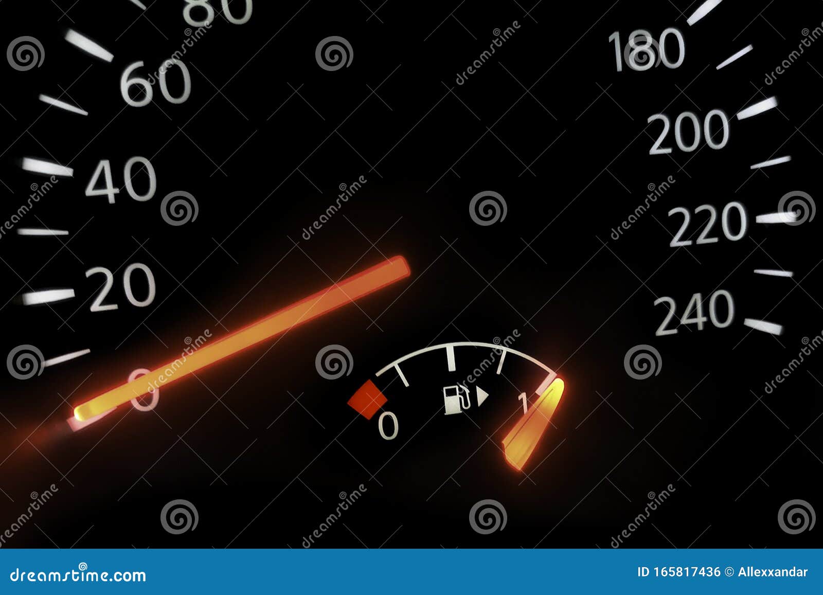 Fuel Gauge, Full Tank, Car Fuel Display Stock Photo - Image of display ...