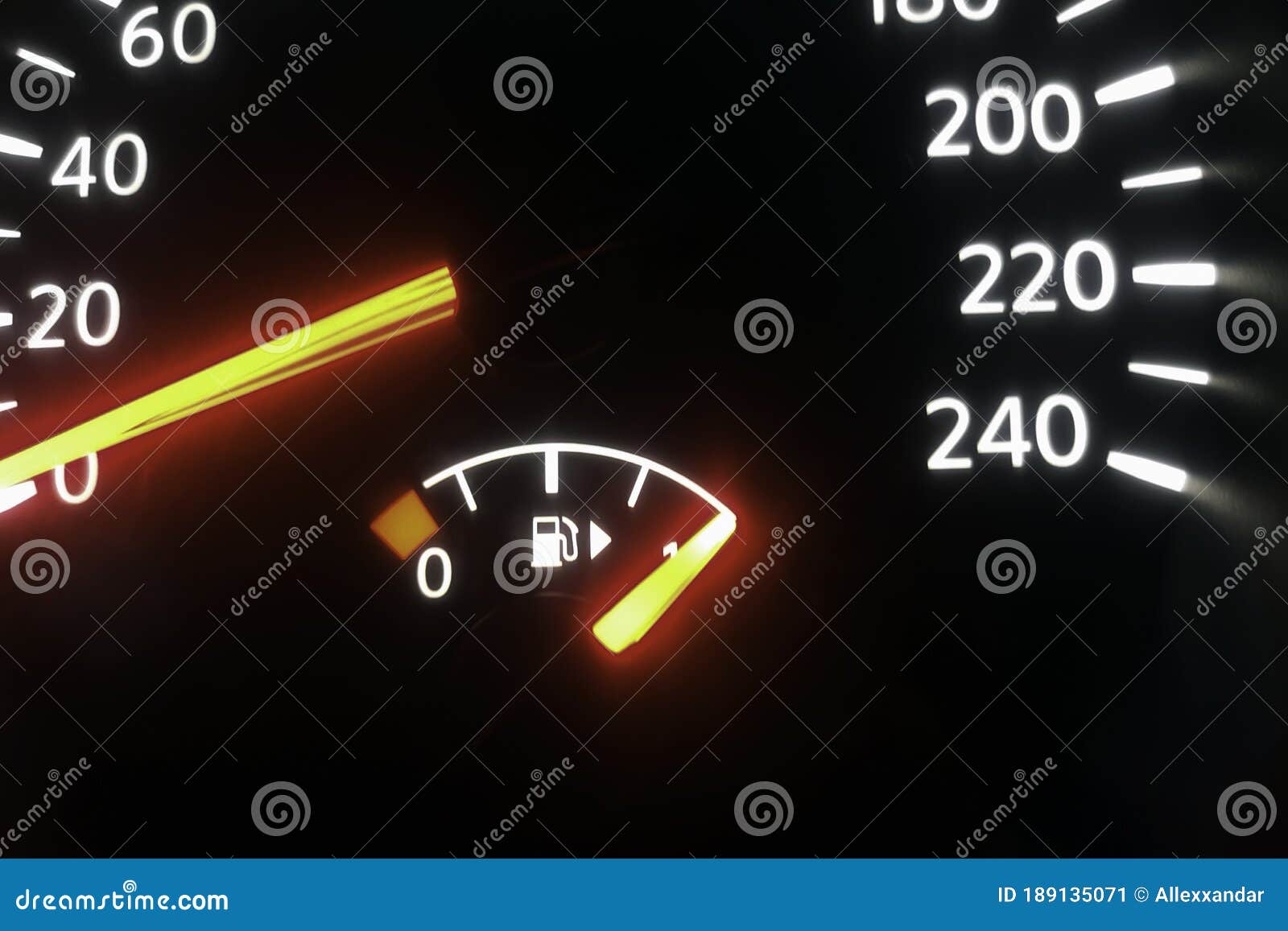 Fuel Gauge, Full Tank, Car Fuel Display Stock Image - Image of ...