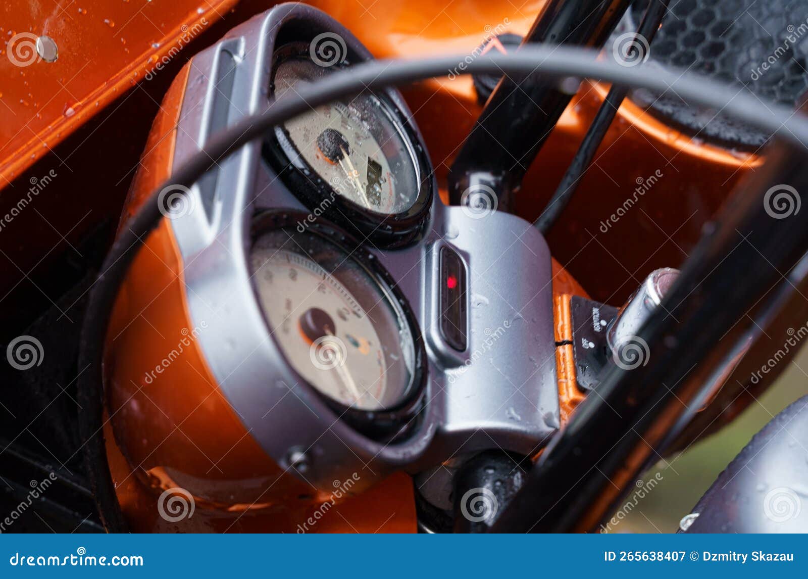 Rpm Gauge,tachometer With 6000 Rpm And Radiator Temperature Meter ...