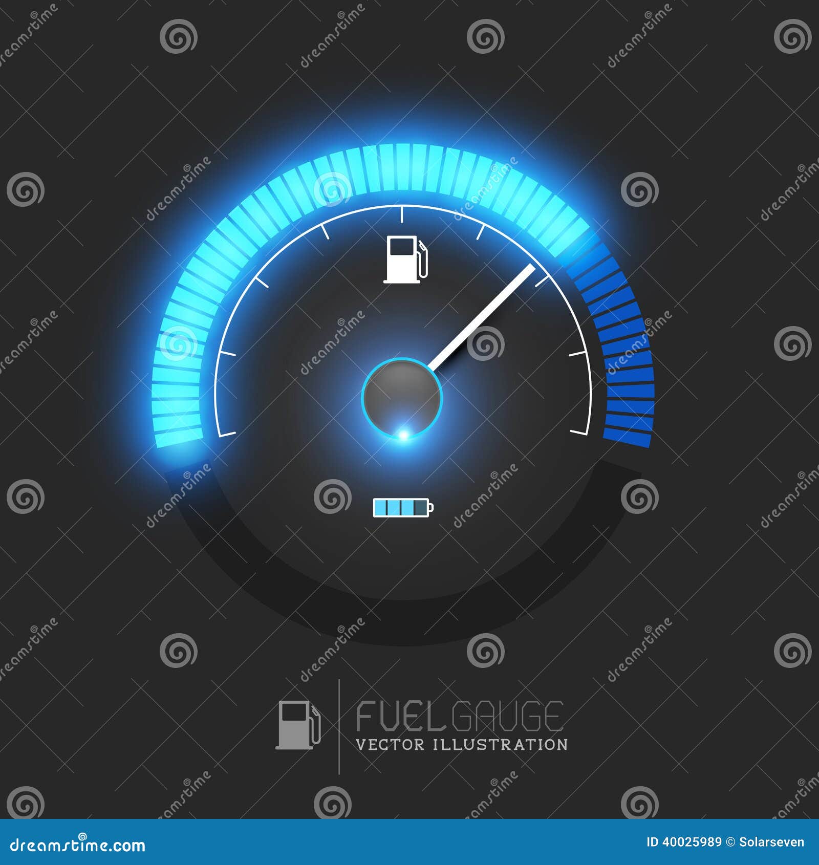 Fuel Gauge Scale And Fuel Meter. Fuel Indicator. Gas Tank Gauge ...