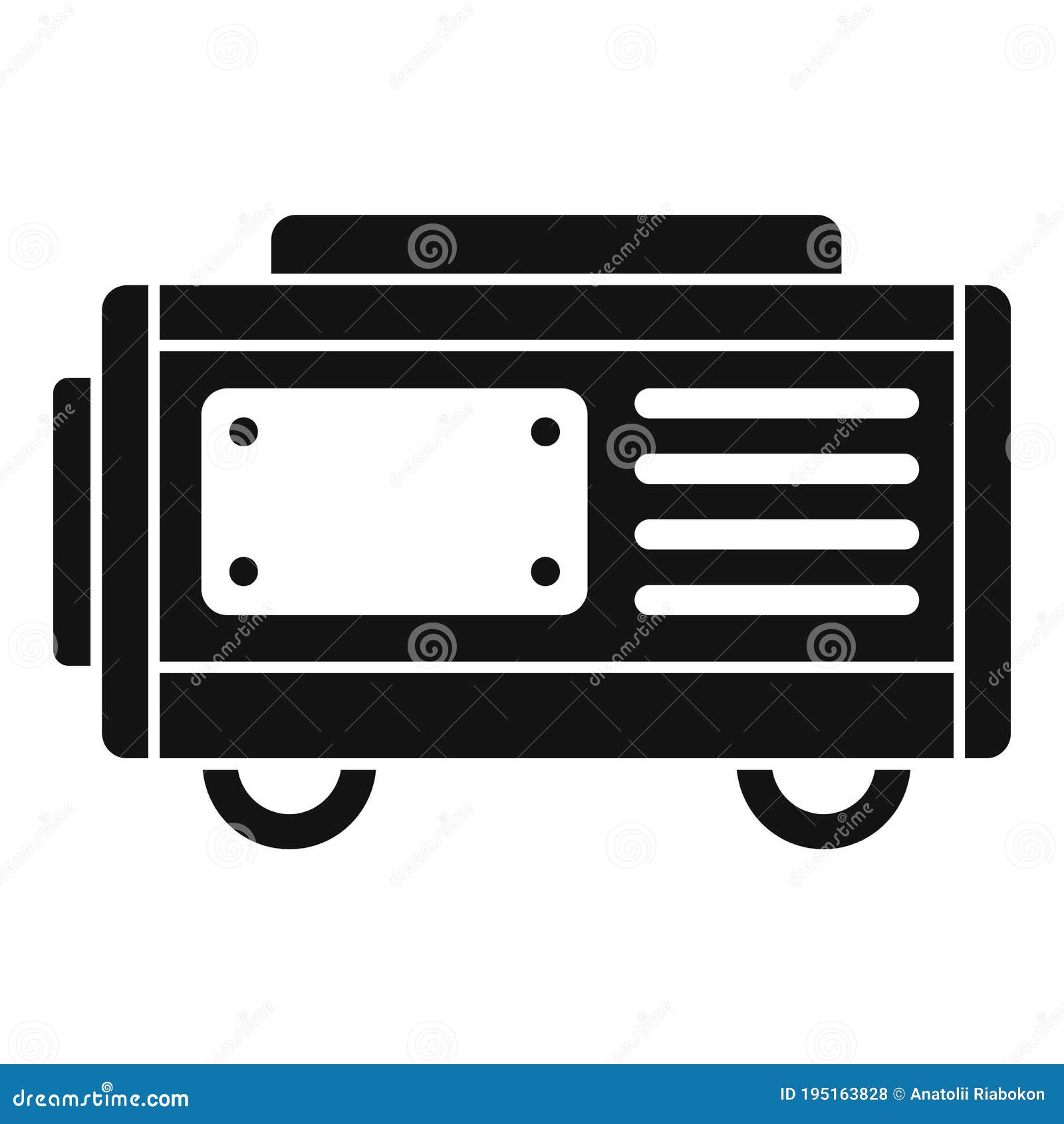 Fuel Generator. Steel Industrial Electric Machines Energy Generation ...